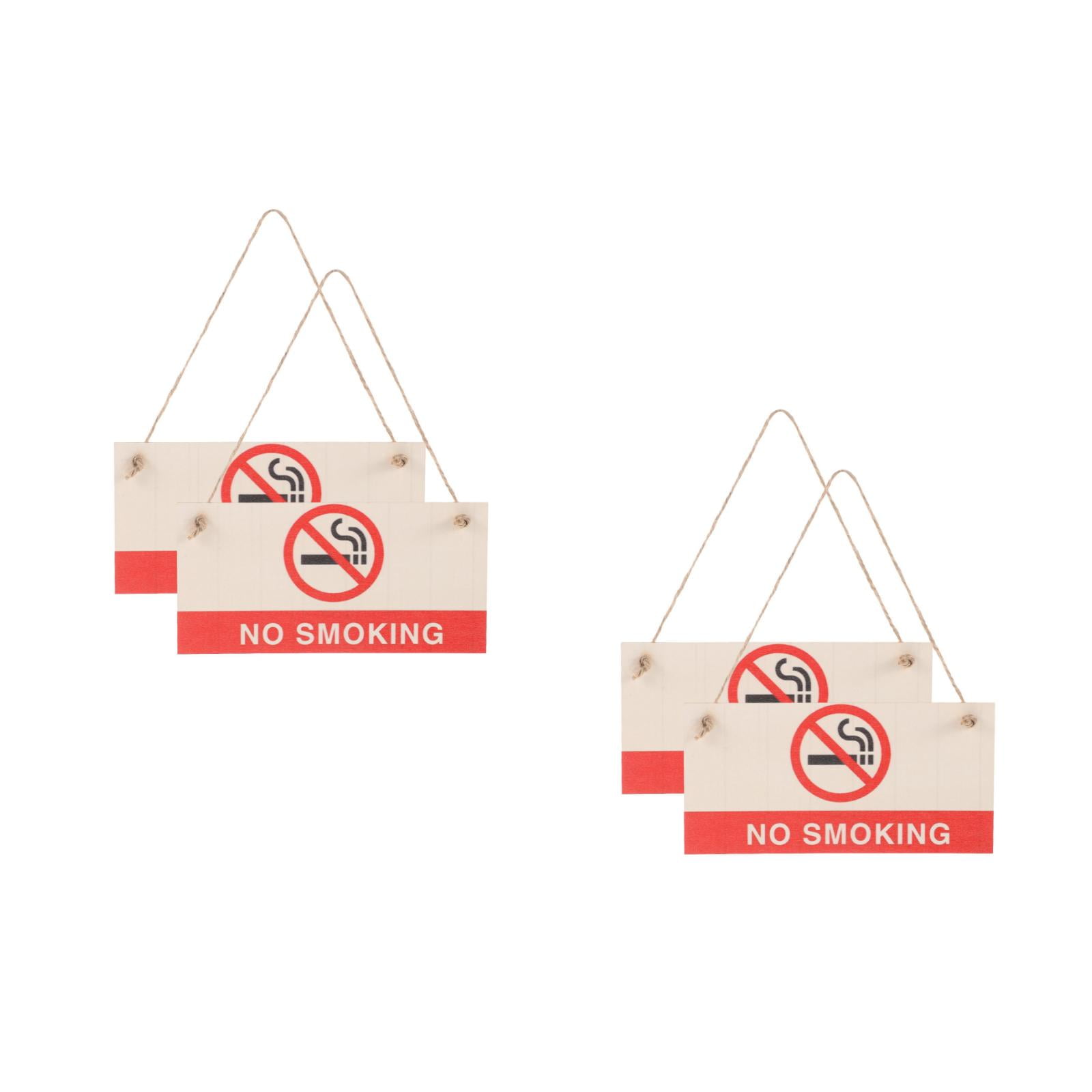 WORGEOUS 4 pcs Smoking Wall Sign No Smoking Tag Pendant Vintage No ...