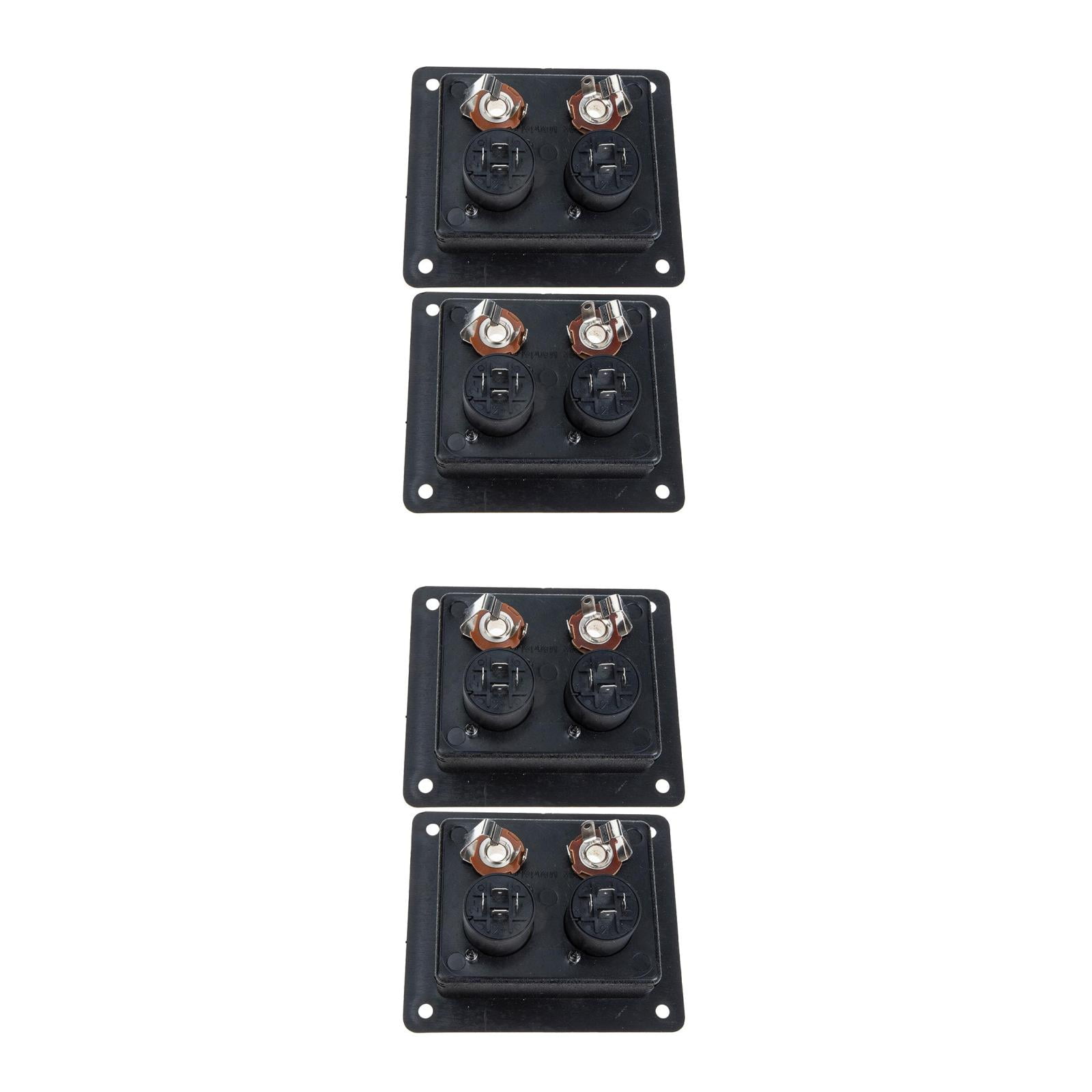 WORGEOUS 4 pcs Square 2-Way Speaker Box Terminal Binding Post Cup ...