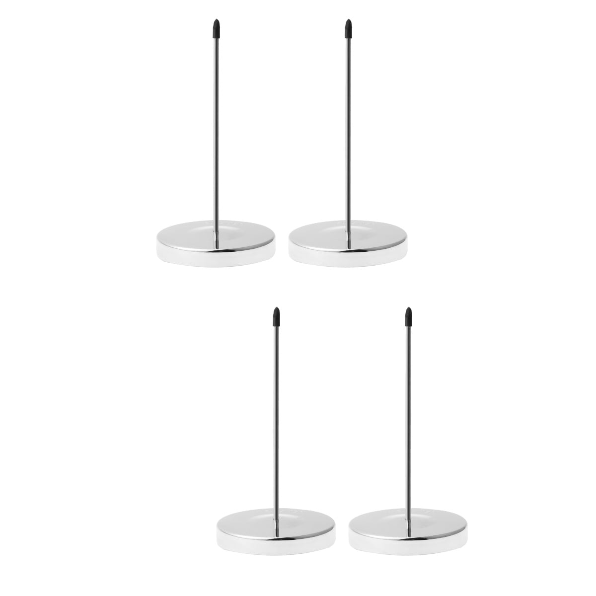 WORGEOUS 4 pcs Stainless Steel Straight Rod Paper Memo Holder Desktop ...