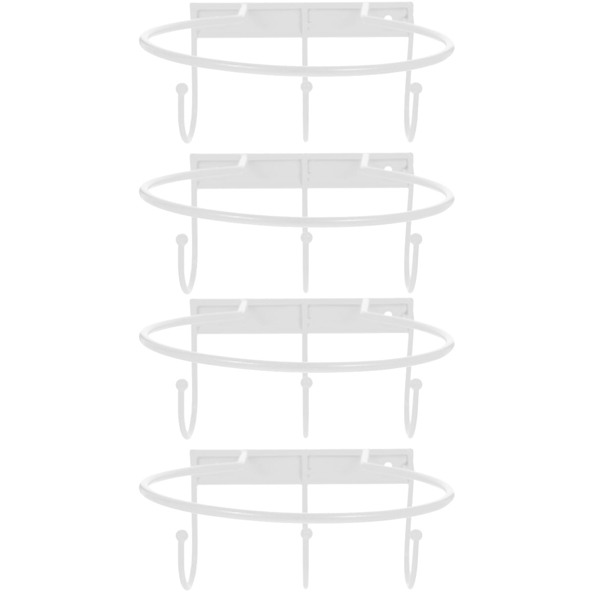 WORGEOUS 4 pcs Wall Mount Basketball Holder Sports Balls Display Rack ...