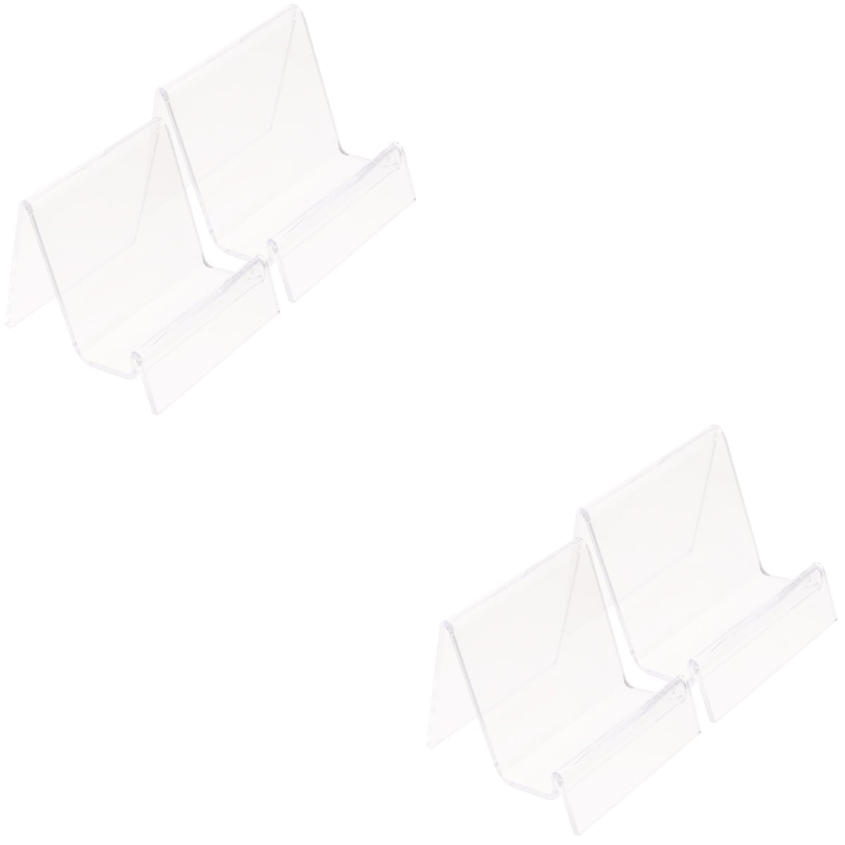 WORGEOUS 4 pcs Wallet Display Stand Acrylic Tabletop Storage Rack ...