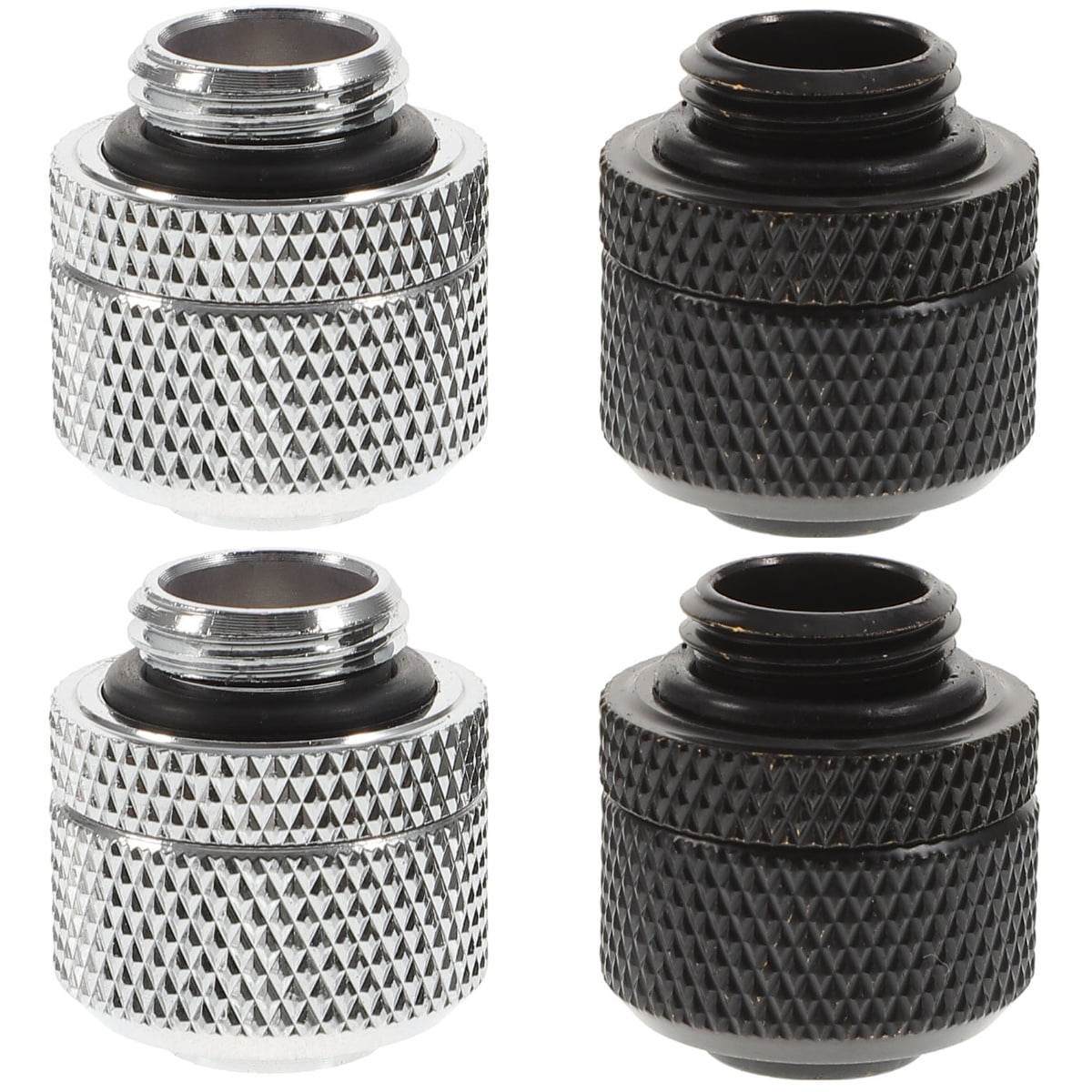 WORGEOUS 4 pcs Water Cooling Compression Fittings PC Thread Tube ...
