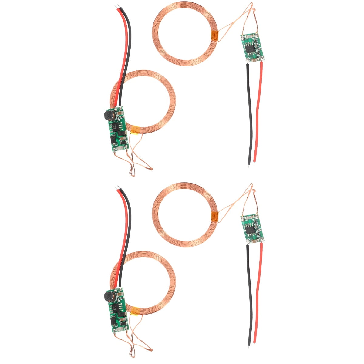 WORGEOUS 4 pcs Wireless Inductive Coil Charging Coil Power Supply ...