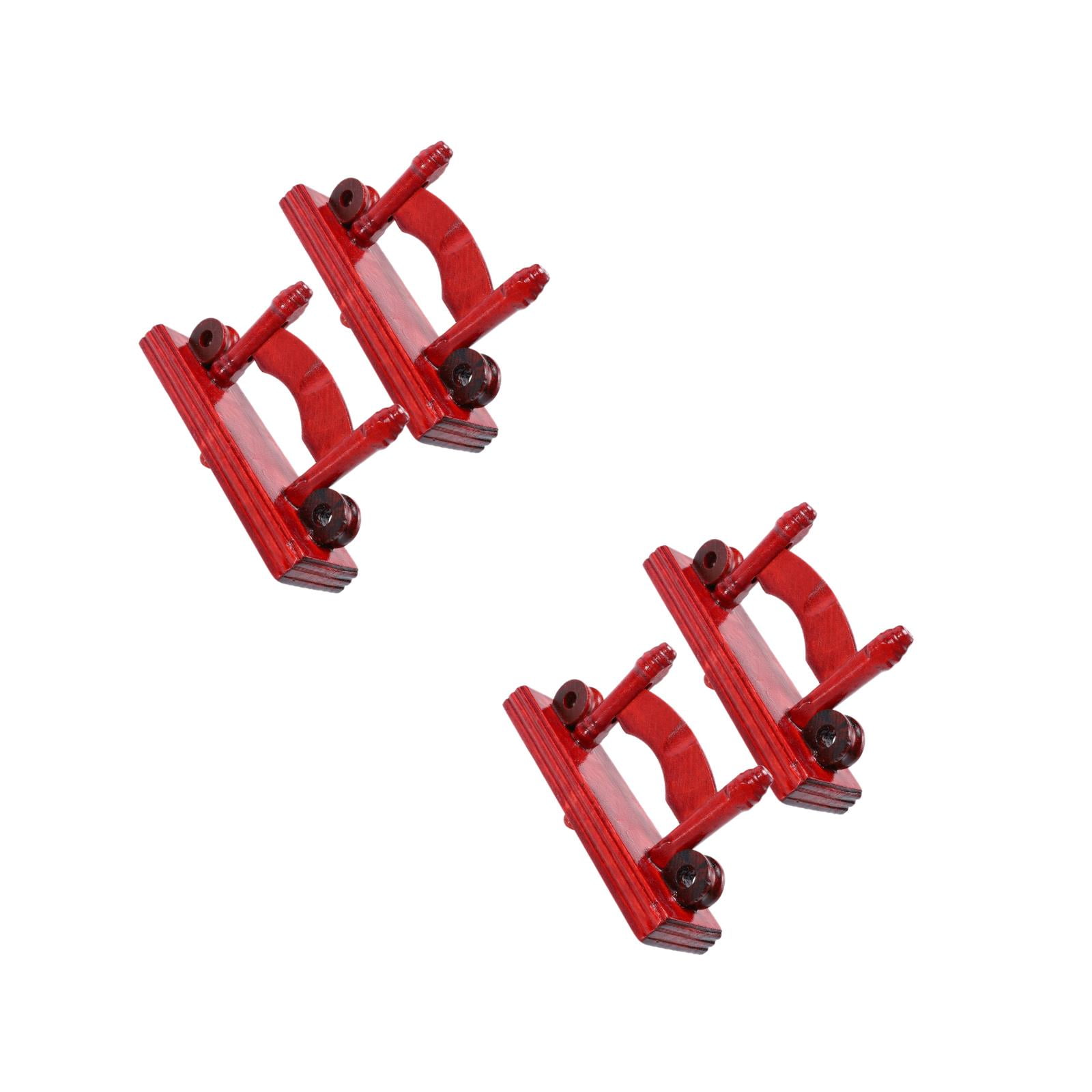 WORGEOUS 4 pcs Wooden Detachable Handheld Fan Rack Round Fan Stand Fan ...