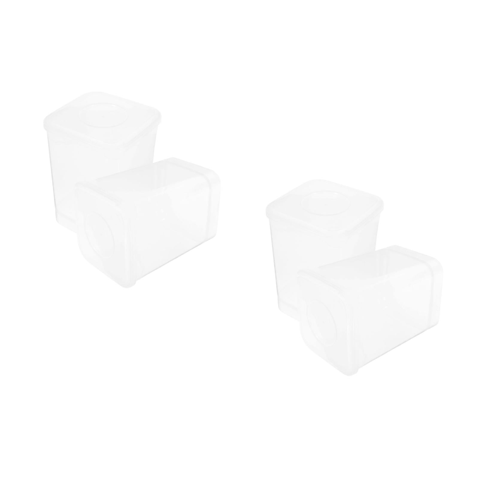 WORGEOUS 4 pcs Yogurt Box Food Storage Containers Refrigerator Side ...