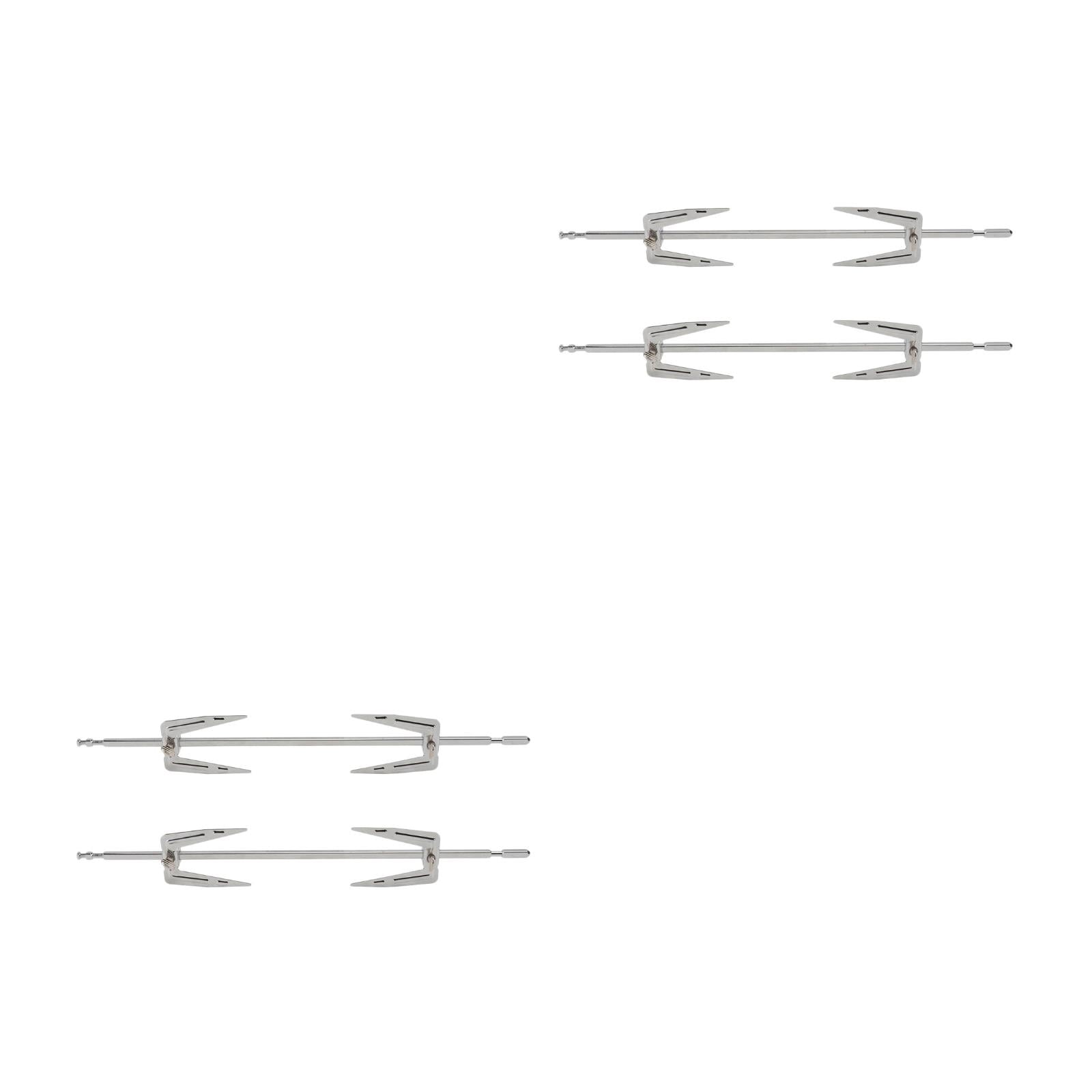 WORGEOUS 4 sets of Chicken Grill Fork Cooking Meat Spit Rods Grill ...