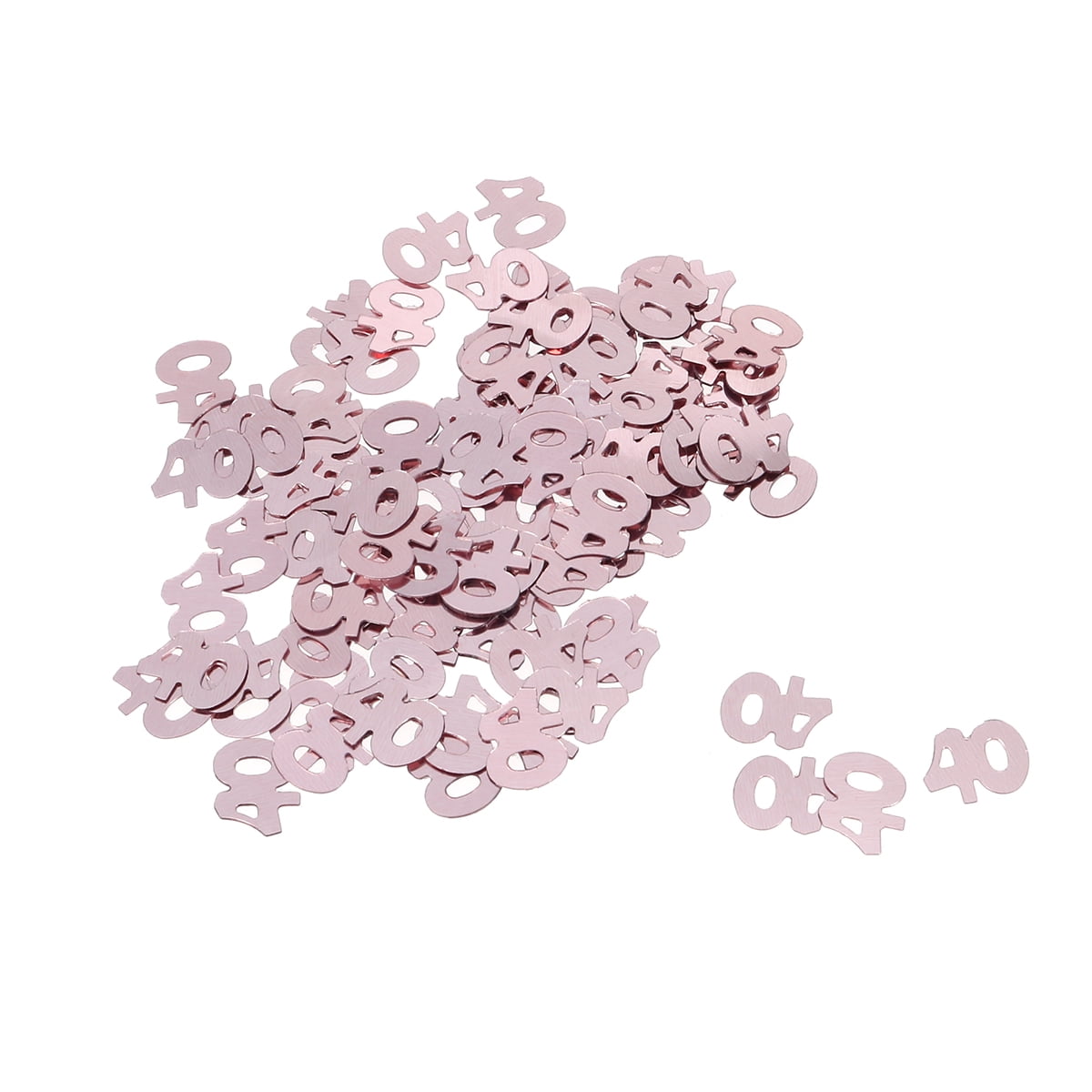 WORGEOUS 40 40th Party Metallic Foil Birthday Table Scatter Decoration ...