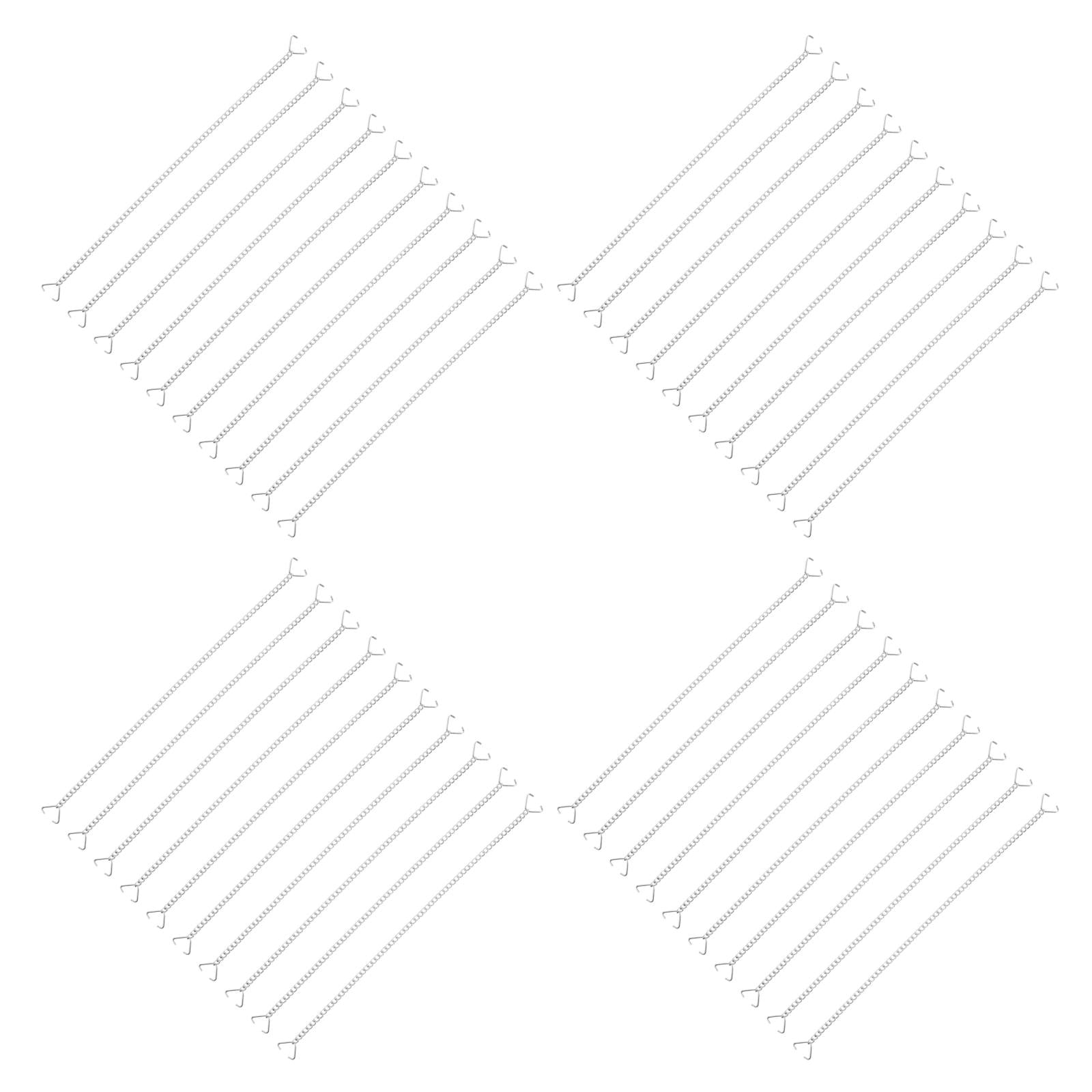 WORGEOUS 40 PCS Heavy Duty iron Chain Hanging Bird Feeders Chain ...