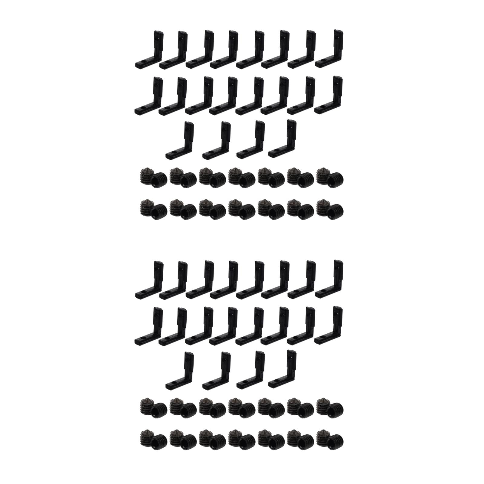 WORGEOUS 40 Pcs 1 Set L-Shape Inside Corner Connectors Joint Brackets ...