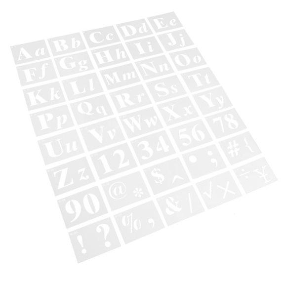 WORGEOUS 40 Pcs Letter Stencils for Painting Wall Combination Template ...