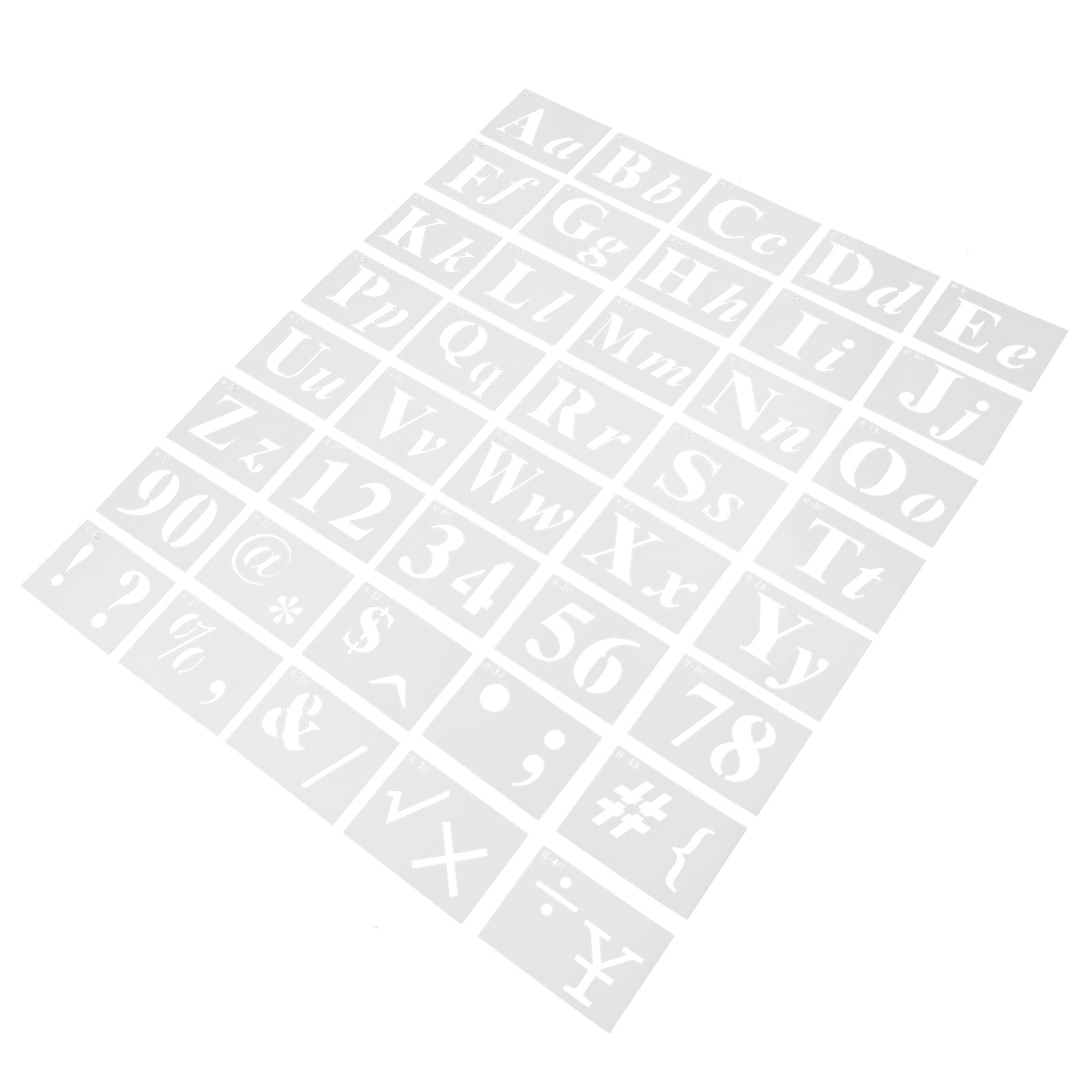 WORGEOUS 40 Pcs Lettering Molds Alphabet Graffiti Template - Walmart.com