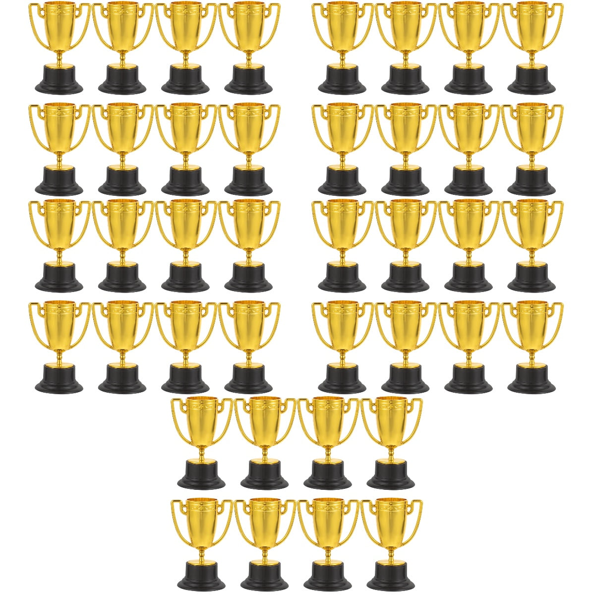 WORGEOUS 40 Pcs Mini Awards Trophies Award Trophy Cups Gold Trophies ...