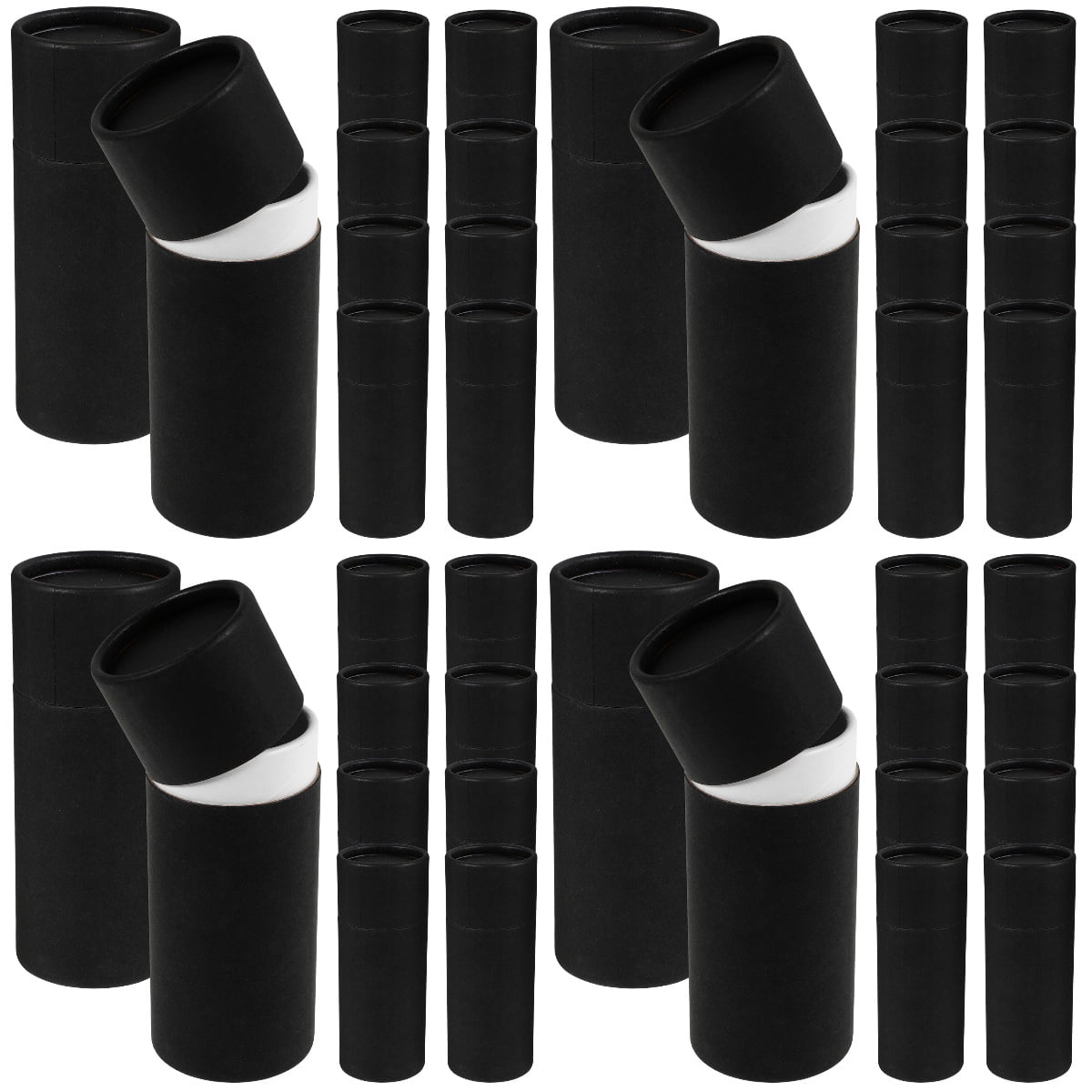 WORGEOUS 40 Pcs Paper Boxes Cylinder Tube for Packing Essential Bottles ...