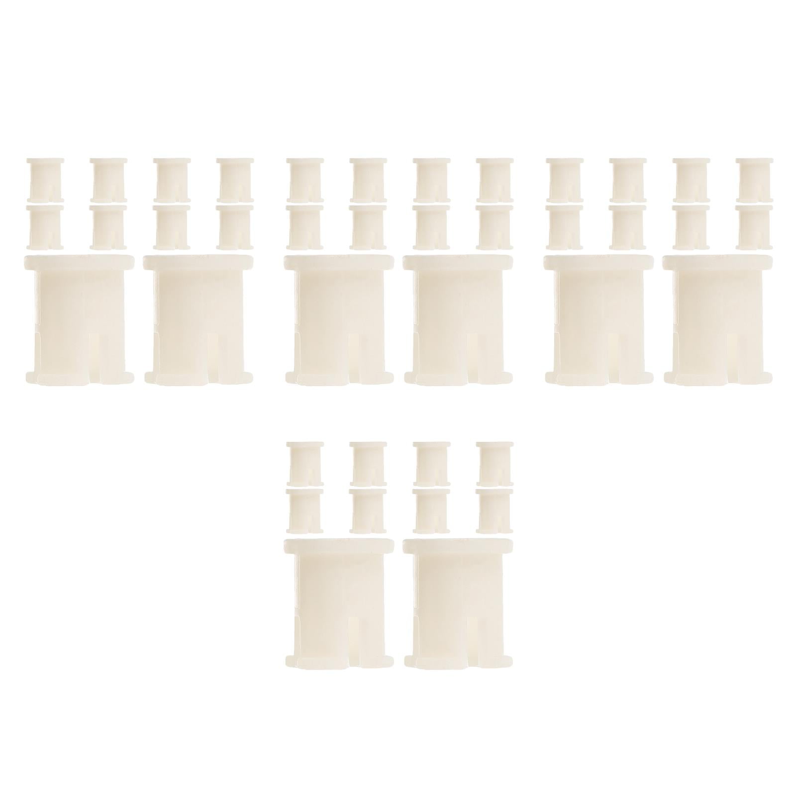 WORGEOUS 40 Pcs Small Wheel Sockets Swivel Caster Stem Sleeves Caster ...