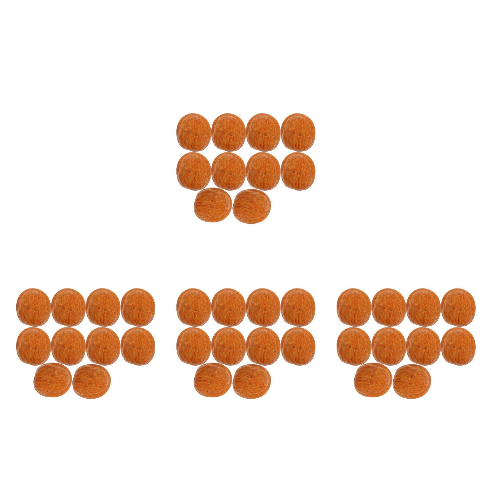 WORGEOUS 40 pcs Artificial Walnut Models Decorations Realistic Fake ...