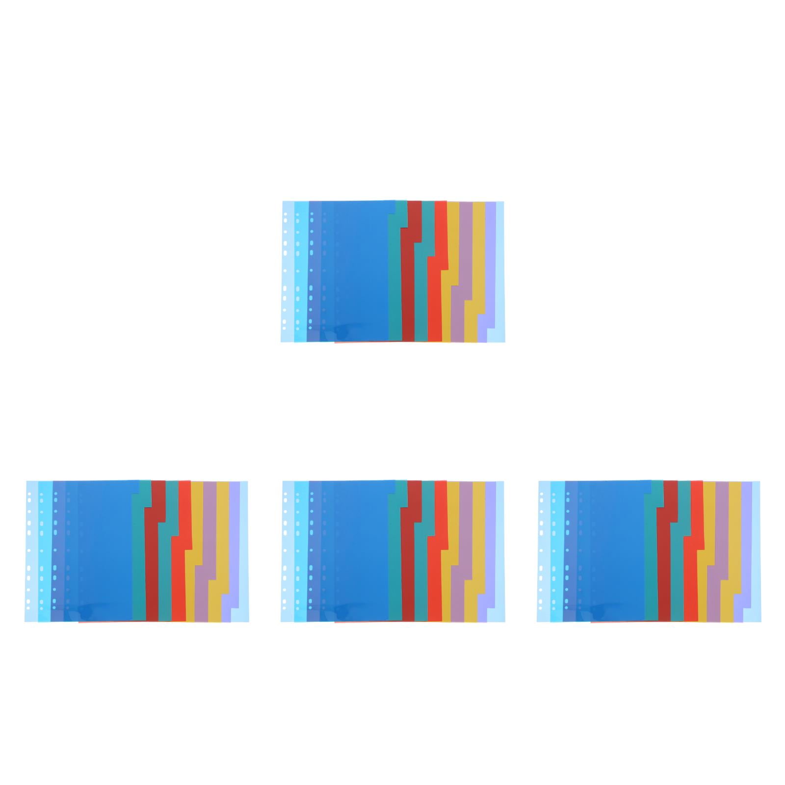 WORGEOUS 40 pcs Binder Divider With Tabs Paper Tab Inserts Divider ...