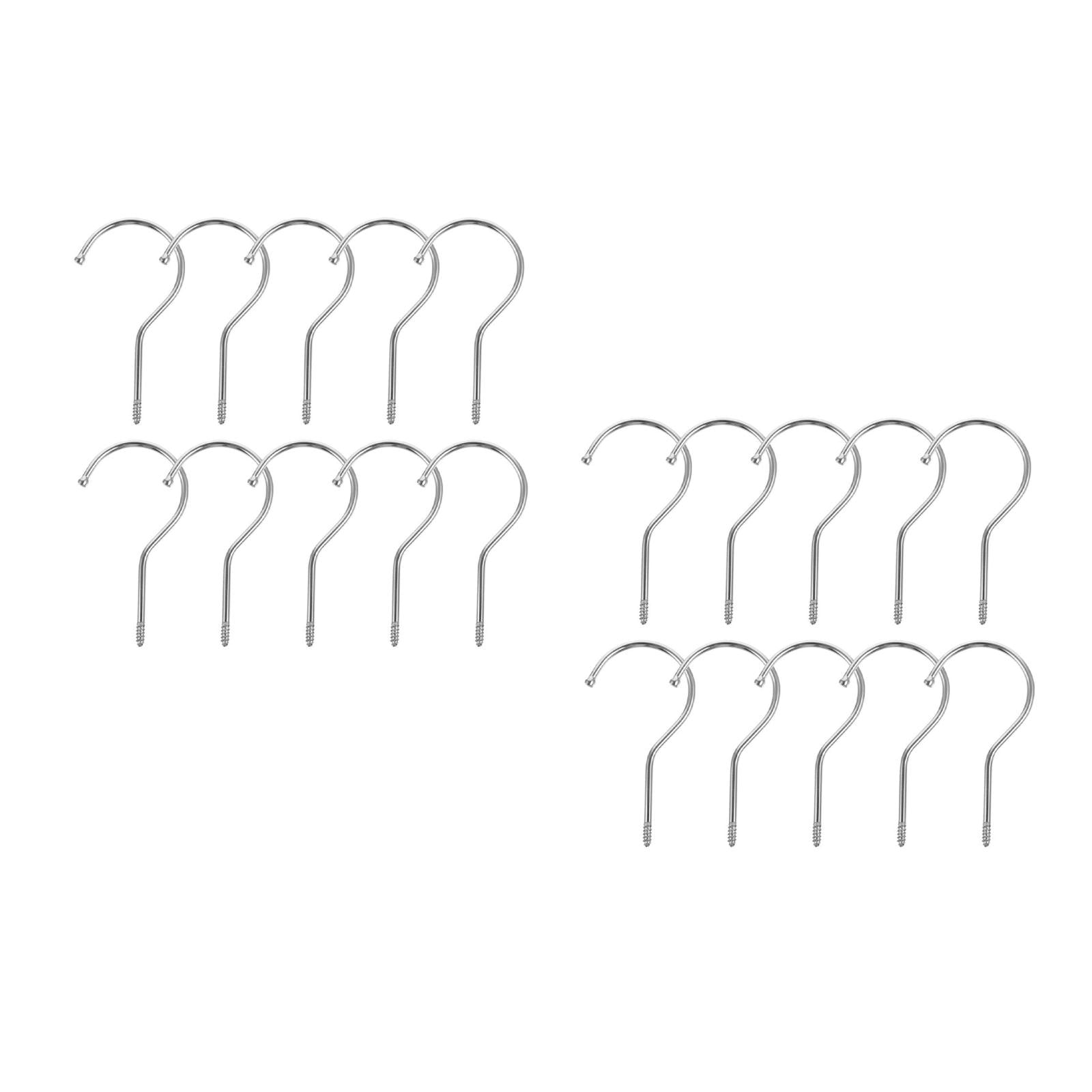 WORGEOUS 40 pcs Clothes Hanger Screw Hooks Pants Hangers Universal ...