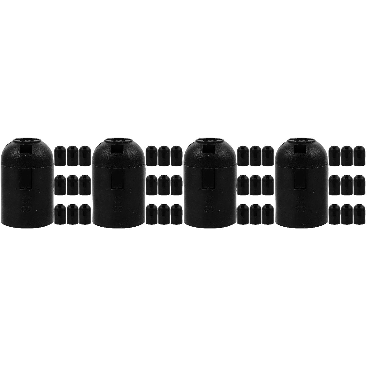 WORGEOUS 40 pcs Light Sockets Heat Resistant Light Bulb Socket E26 E27 ...