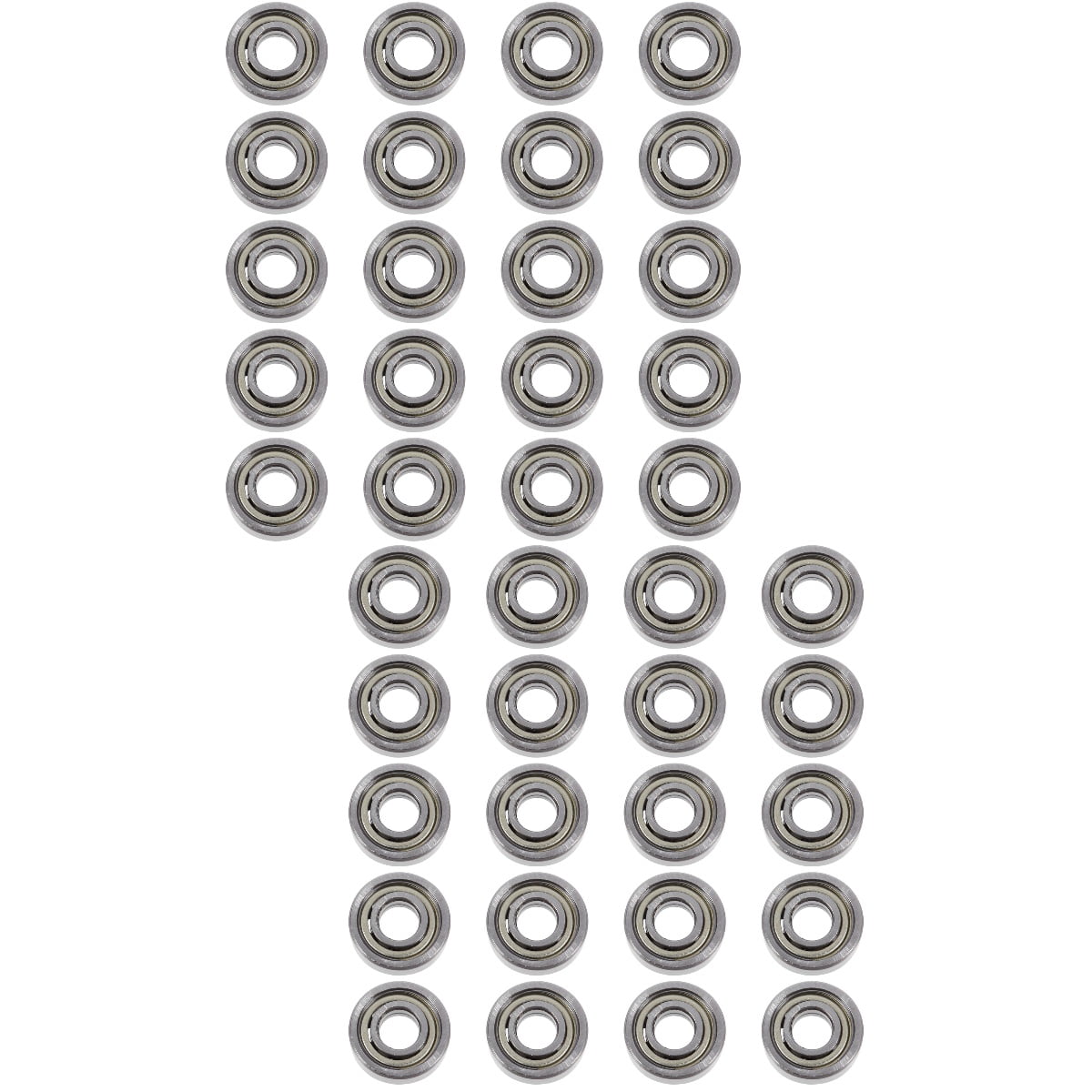 WORGEOUS 40 pcs Miniature Deep Groove Ball Bearings Double Metal Mini ...