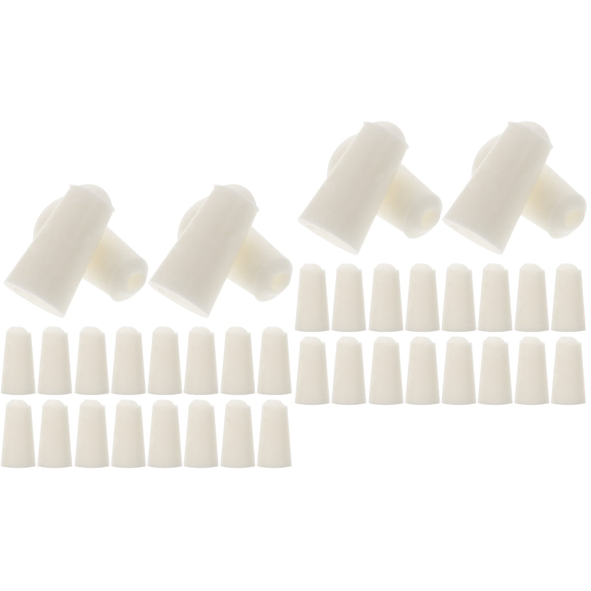 WORGEOUS 40 pcs Silicone Stoppers Test Tube Sealing Plugs Flask ...
