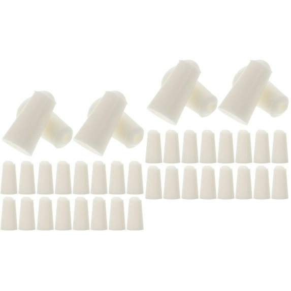 WORGEOUS 40 pcs Silicone Stoppers Test Tube Sealing Plugs Flask ...