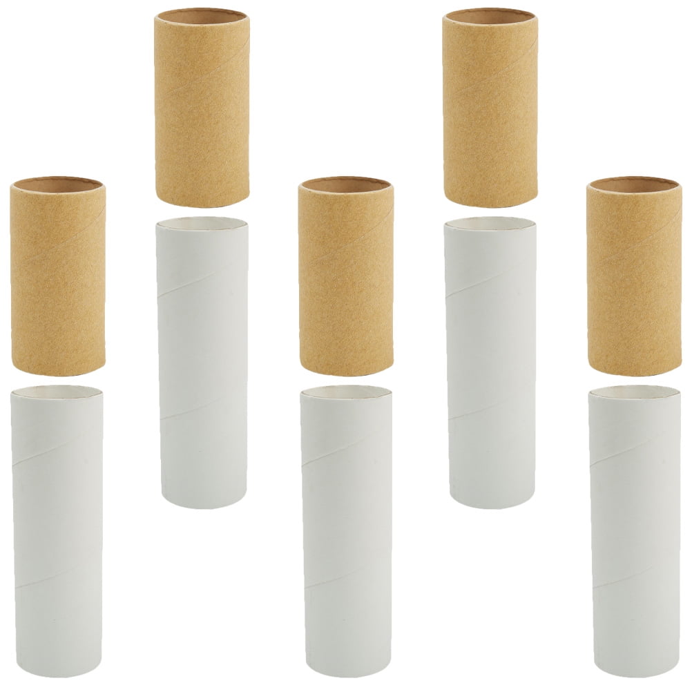 WORGEOUS 40 pcs Unfinished Paper Tubes DIY Drawing Paper Tubes Crafts ...