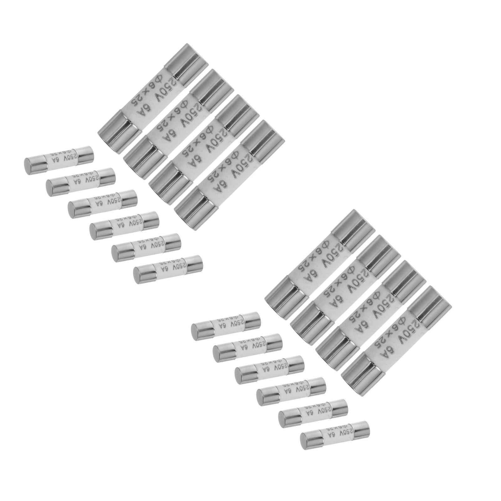 WORGEOUS 40 pcs Universal Fuse Tubes Ceramic Fuse Digital Multimeter ...