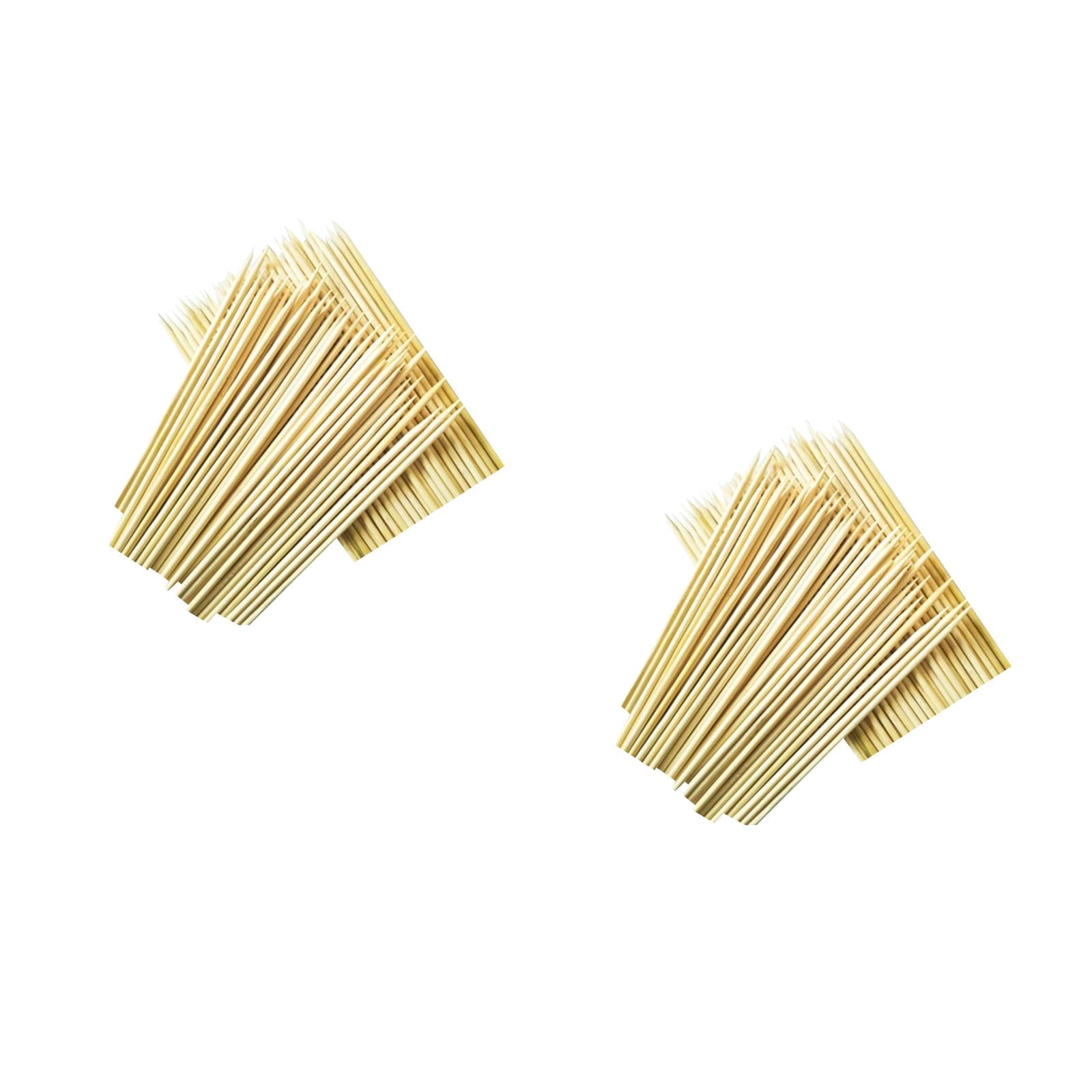 WORGEOUS 400 Pcs 0.3x25cm Disposable Bamboo Paddle Pick Skewers ...