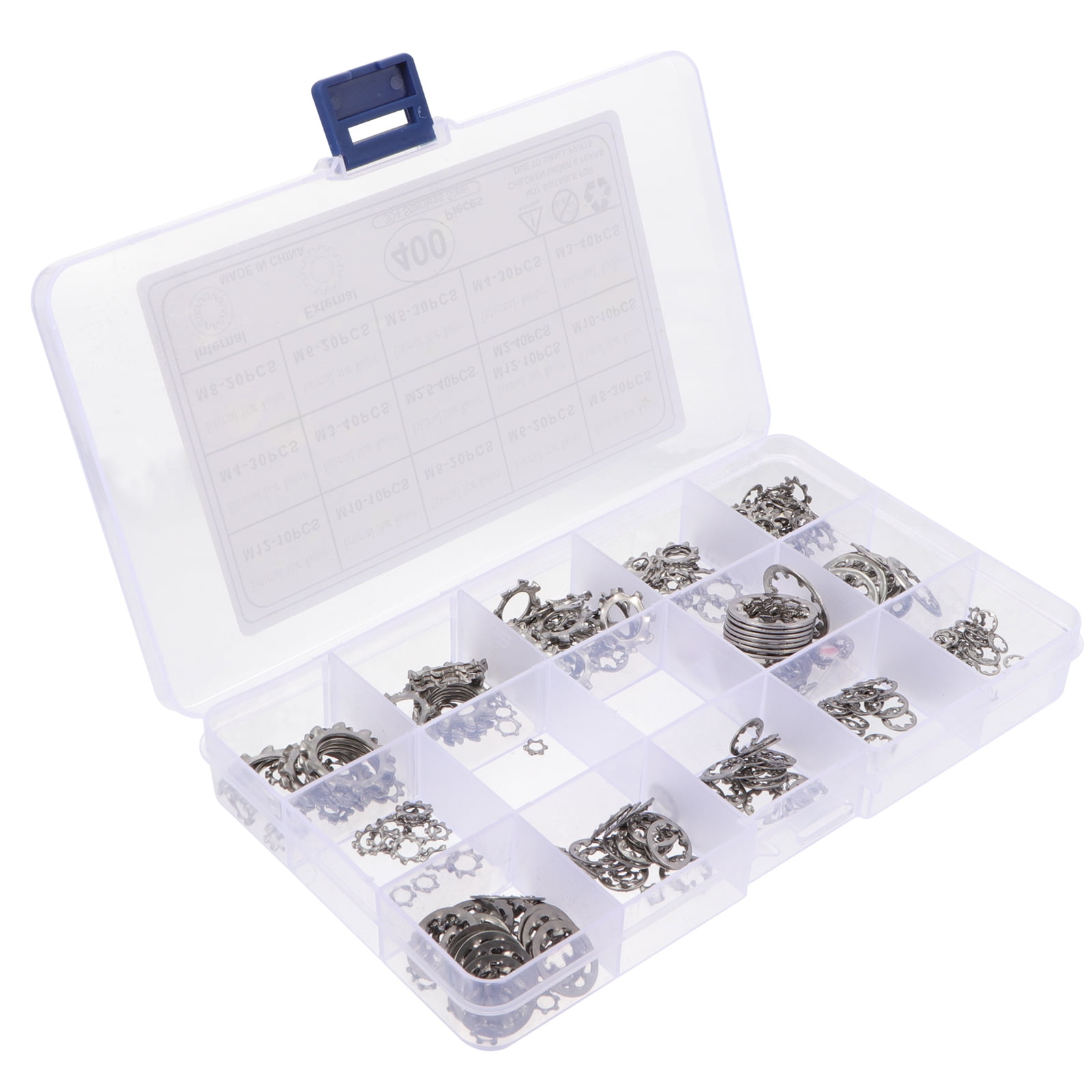 WORGEOUS 400 Pcs External Internal Tooth Serrated Washers Stainless ...