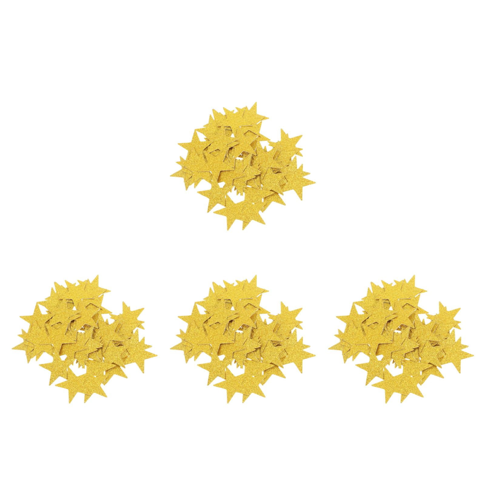 WORGEOUS 400 Pcs Gold Star Shaped Confetti Metallic Paper Cutouts for ...
