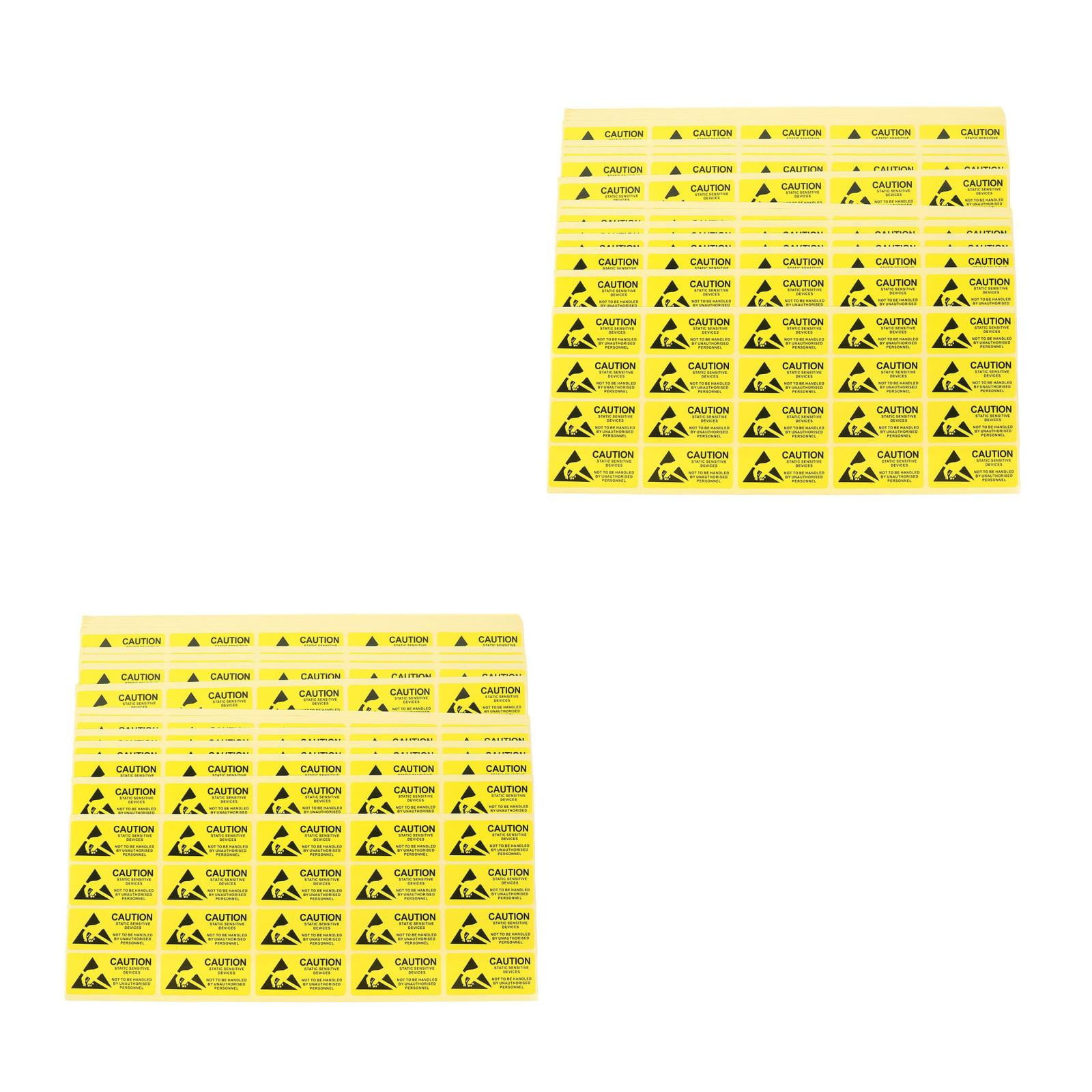 WORGEOUS 400 Pcs Static Sensitive Devices Stickers Adhesive Labels ...