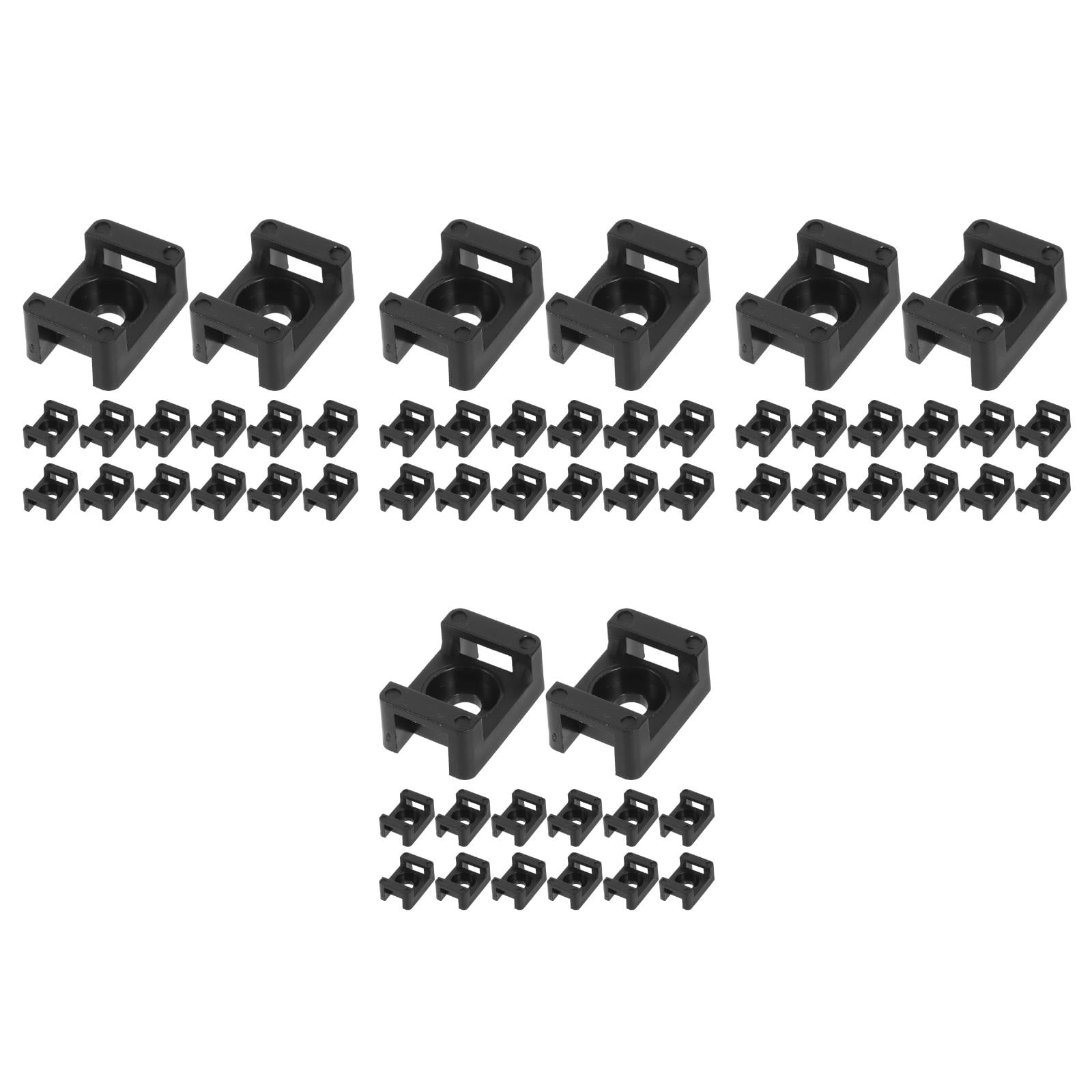 WORGEOUS 400 pcs Cable Tie Organizer Bases Cable Tie Mount Bases Zip ...