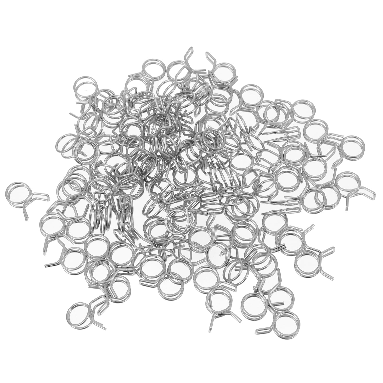 WORGEOUS 400 pcs Irrigation Clamp Garden Irrigation Hose Spring Clamps ...