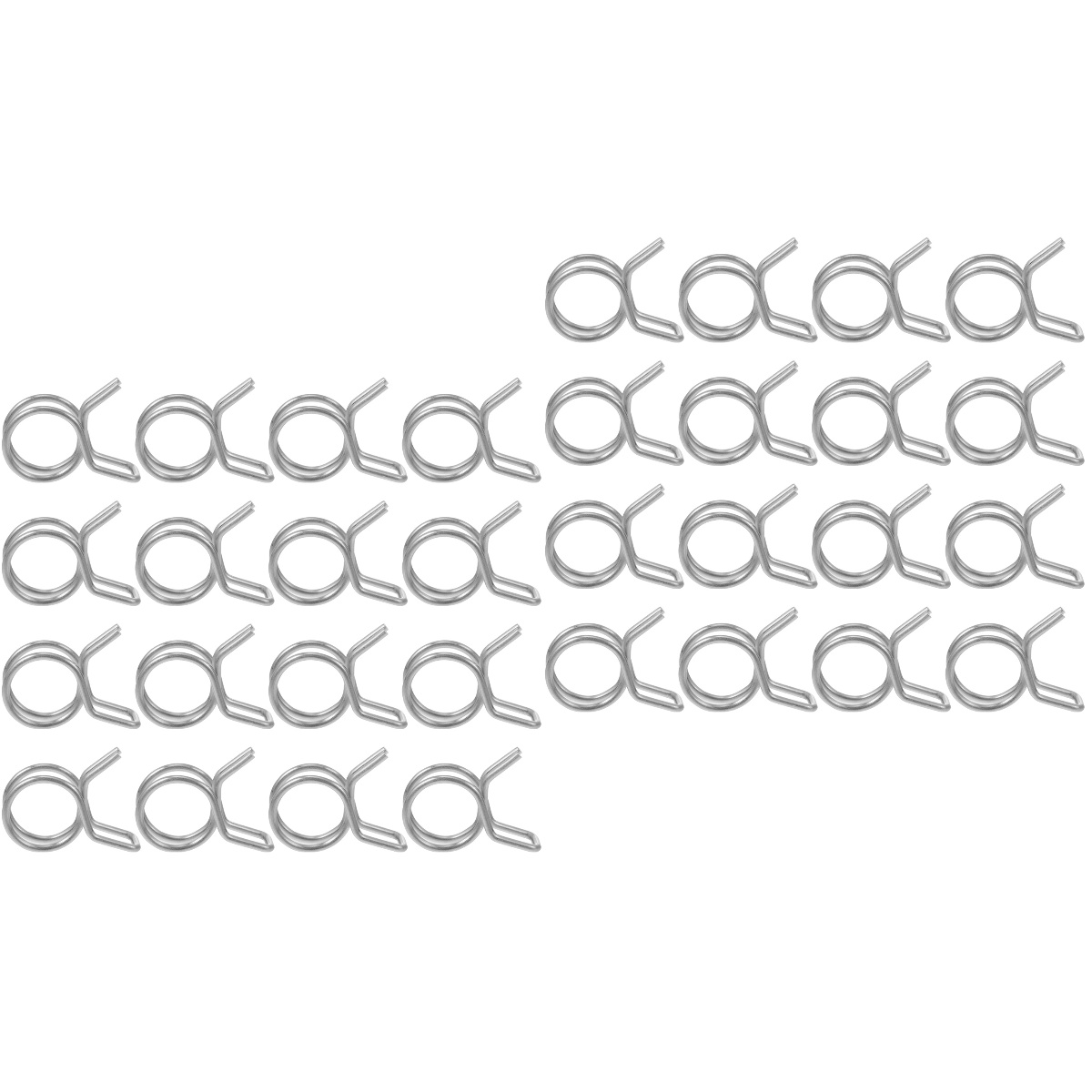 WORGEOUS 400 pcs Irrigation Hose Clamp Garden Hose Clamps Stainless ...