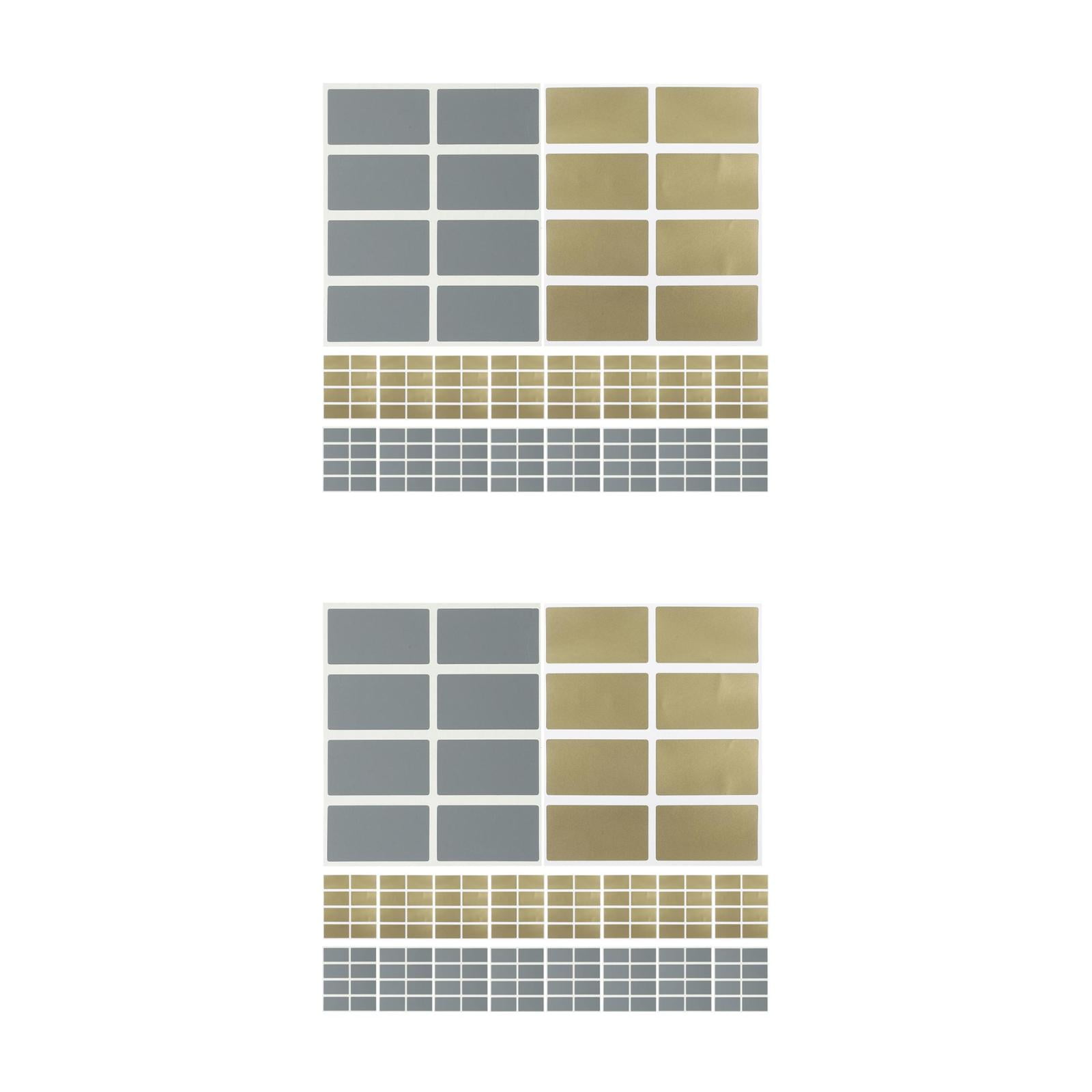 GOOHOCHY WORGEOUS 400 pcs Rectangular Scratch Off Stickers Labels for ...