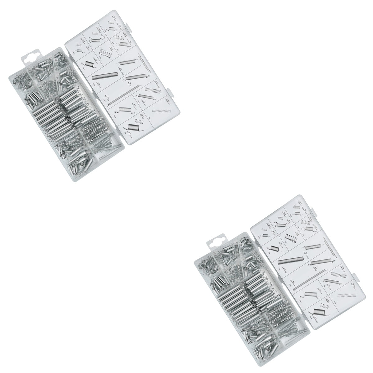 WORGEOUS 400 pcs Spring Assortment Spiral Spring Galvanized Spring Set ...