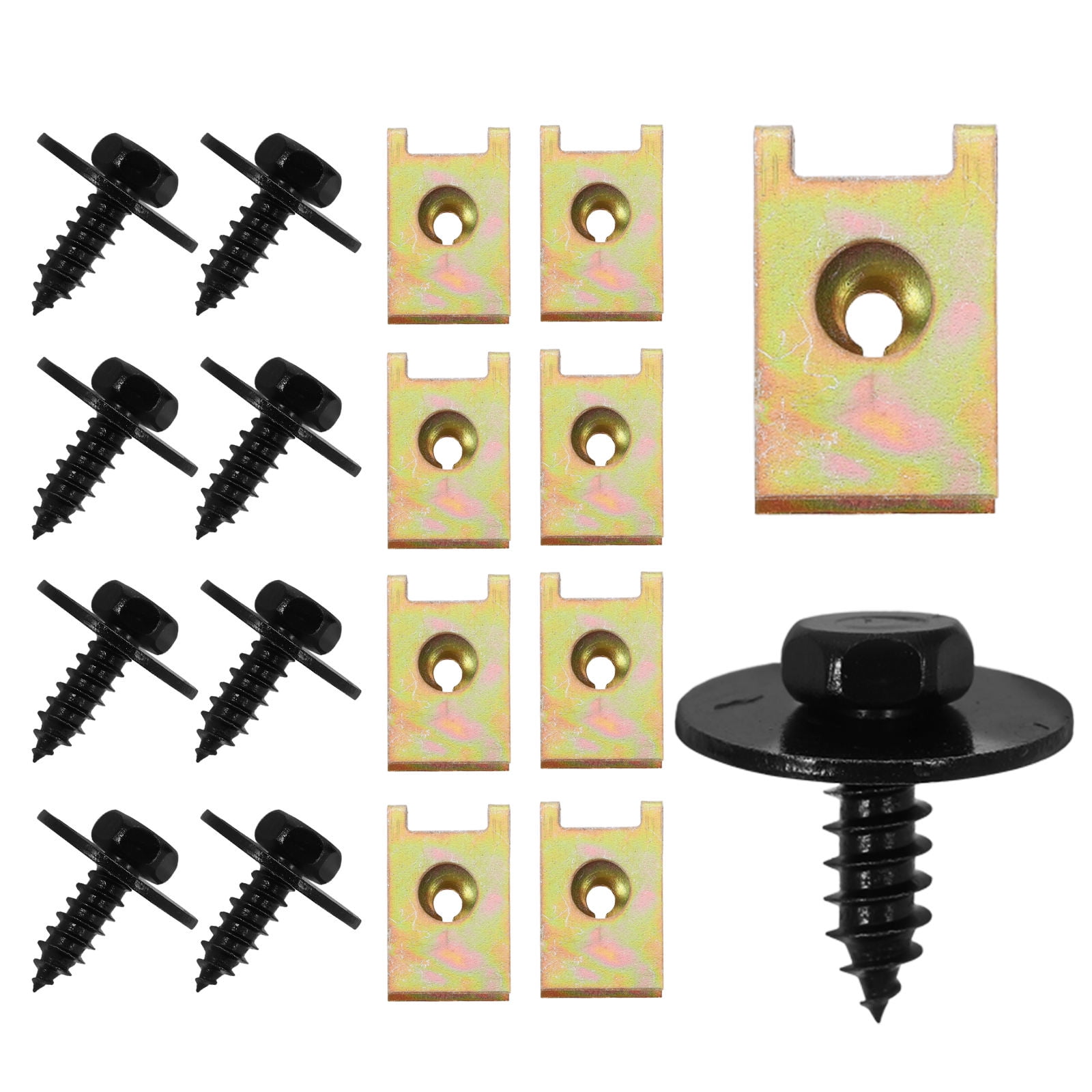 WORGEOUS 40pcs Car Body Fixing Screws Assortment Compatible For Benz ...