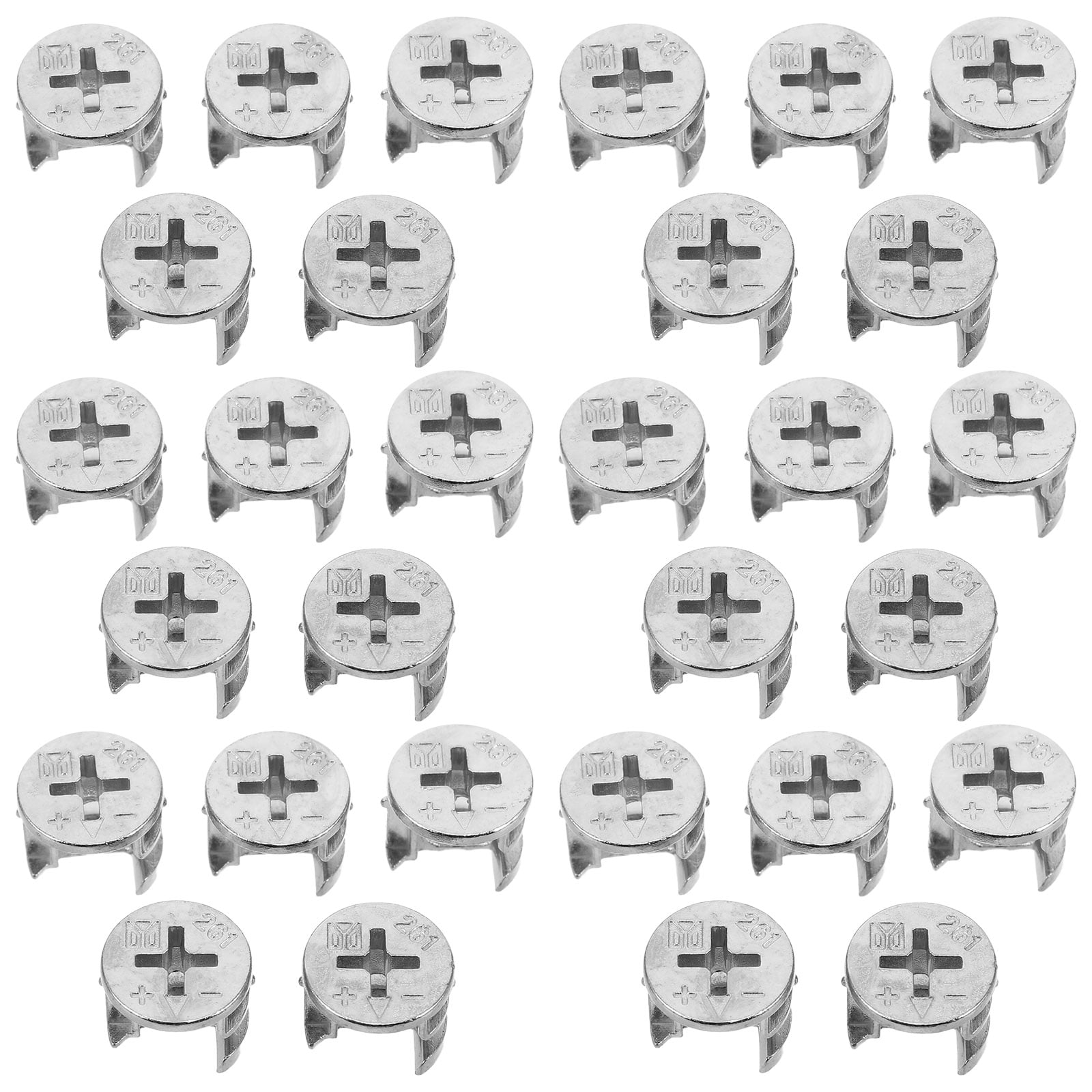 WORGEOUS 40pcs Furniture Dowel Screw Joint Connectors Cam Lock Nut ...