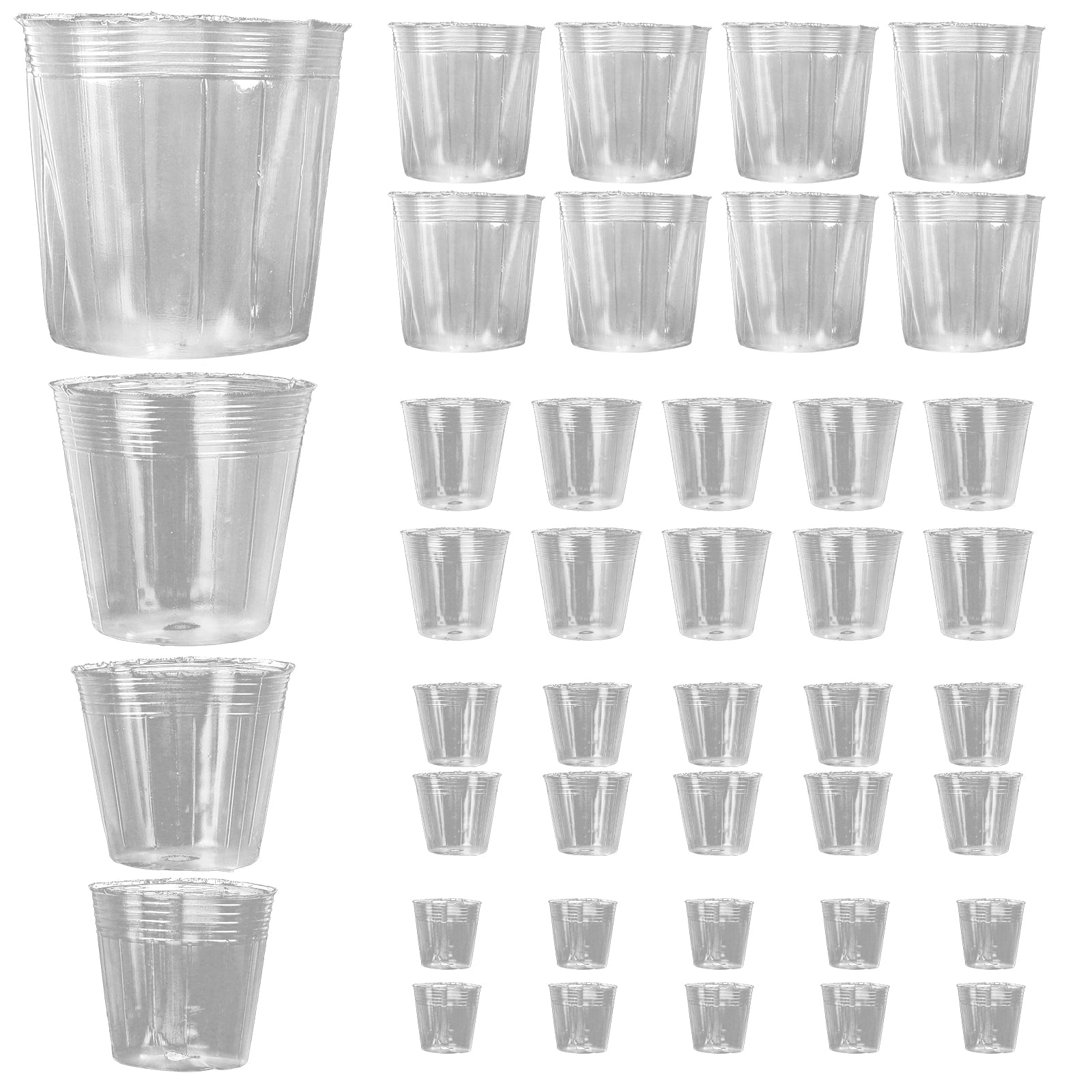 WORGEOUS 40pcs Plant Nursery Pots Plastic Planter with Drainage Hole ... WORGEOUS 40pcs Plant Nursery Pots Plastic Planter with Drainage Hole ...