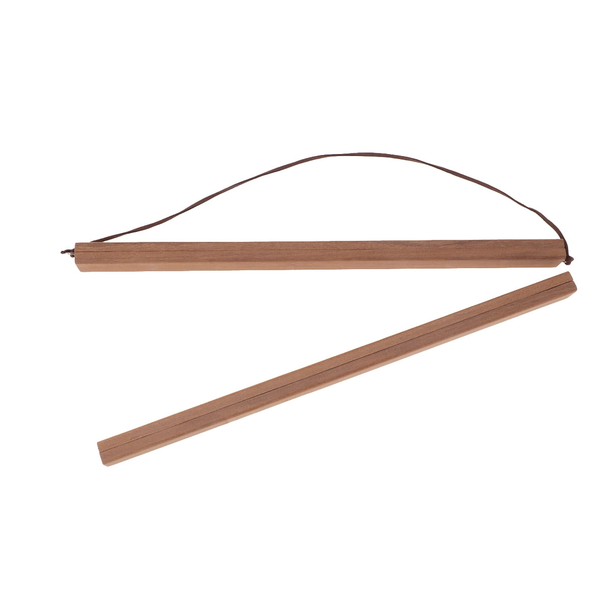 WORGEOUS 41CM Teak Wooden DIY Magnetic Hanging Shaft Poster Hanger ...