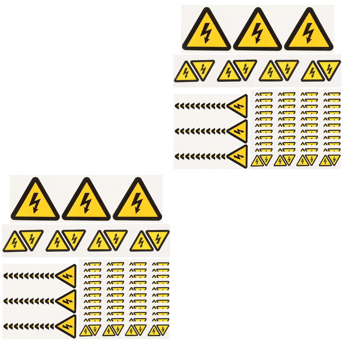 WORGEOUS 48 Pcs Warning Electric Shocks Signs Electric Shocks Warning ...