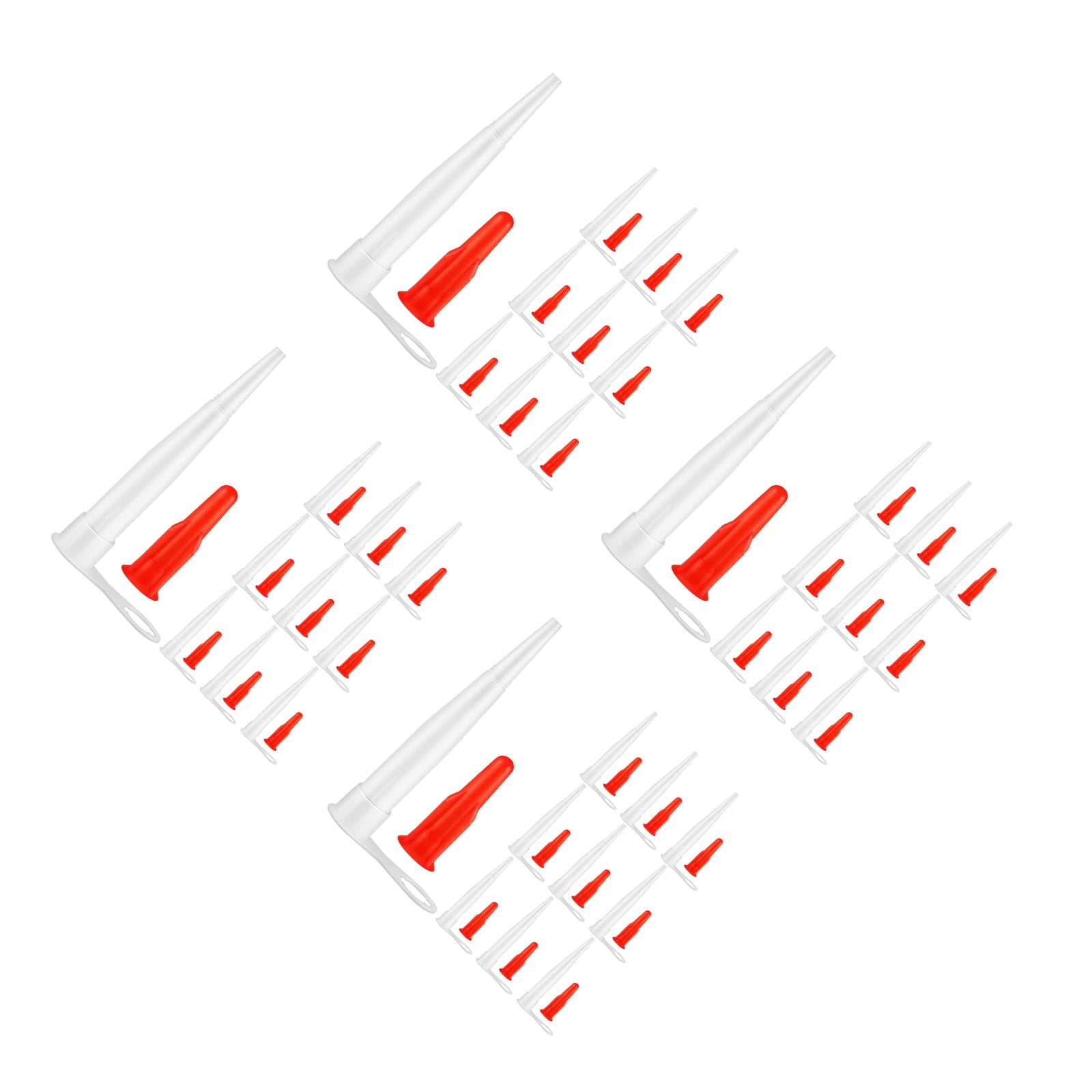 WORGEOUS 48 Sets Caulk Nozzle Extension Kit Caulk Extension Applicator ...