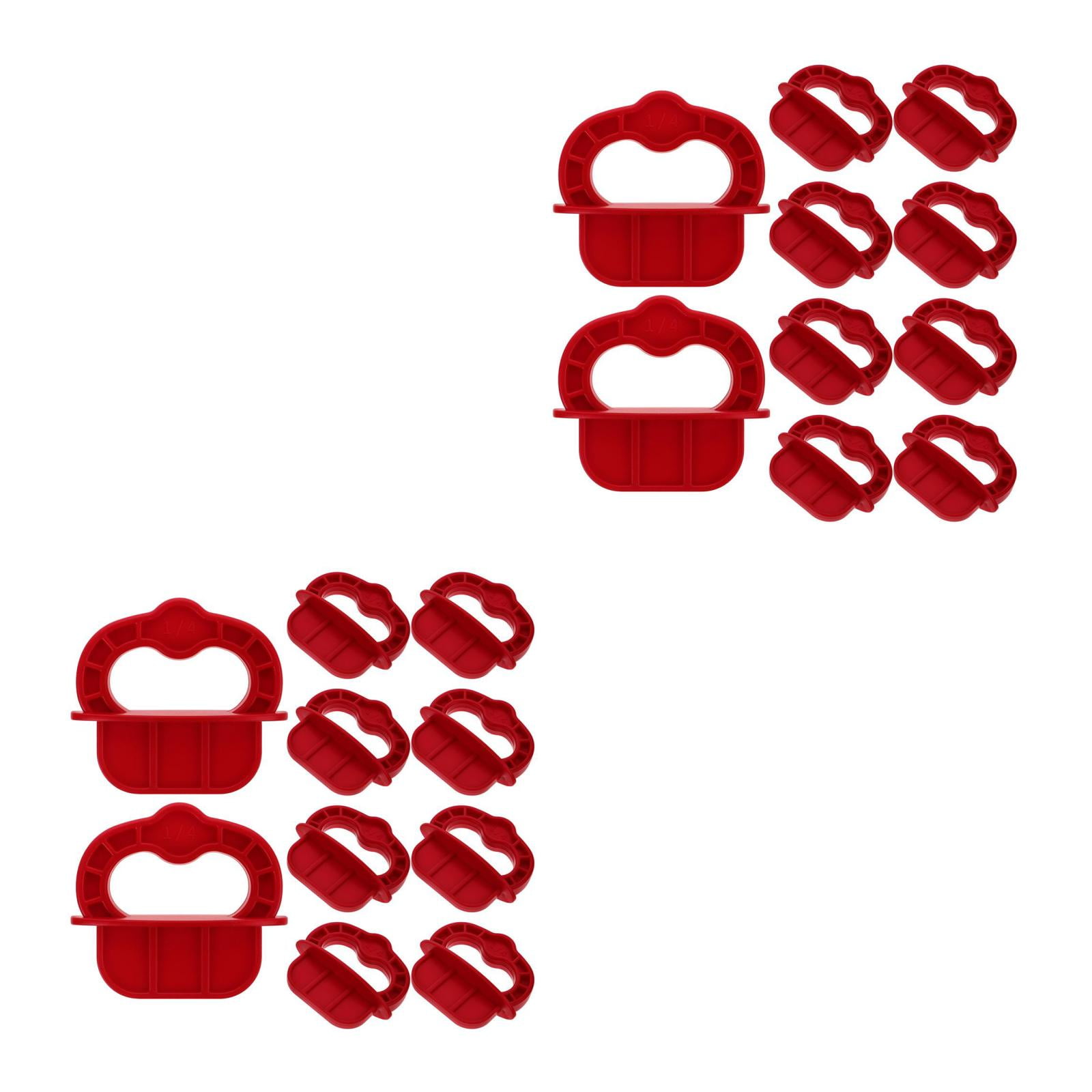 WORGEOUS 48 pcs Deck Board Jig Red Deck Board Spacer Rings 1/4" Gap ...