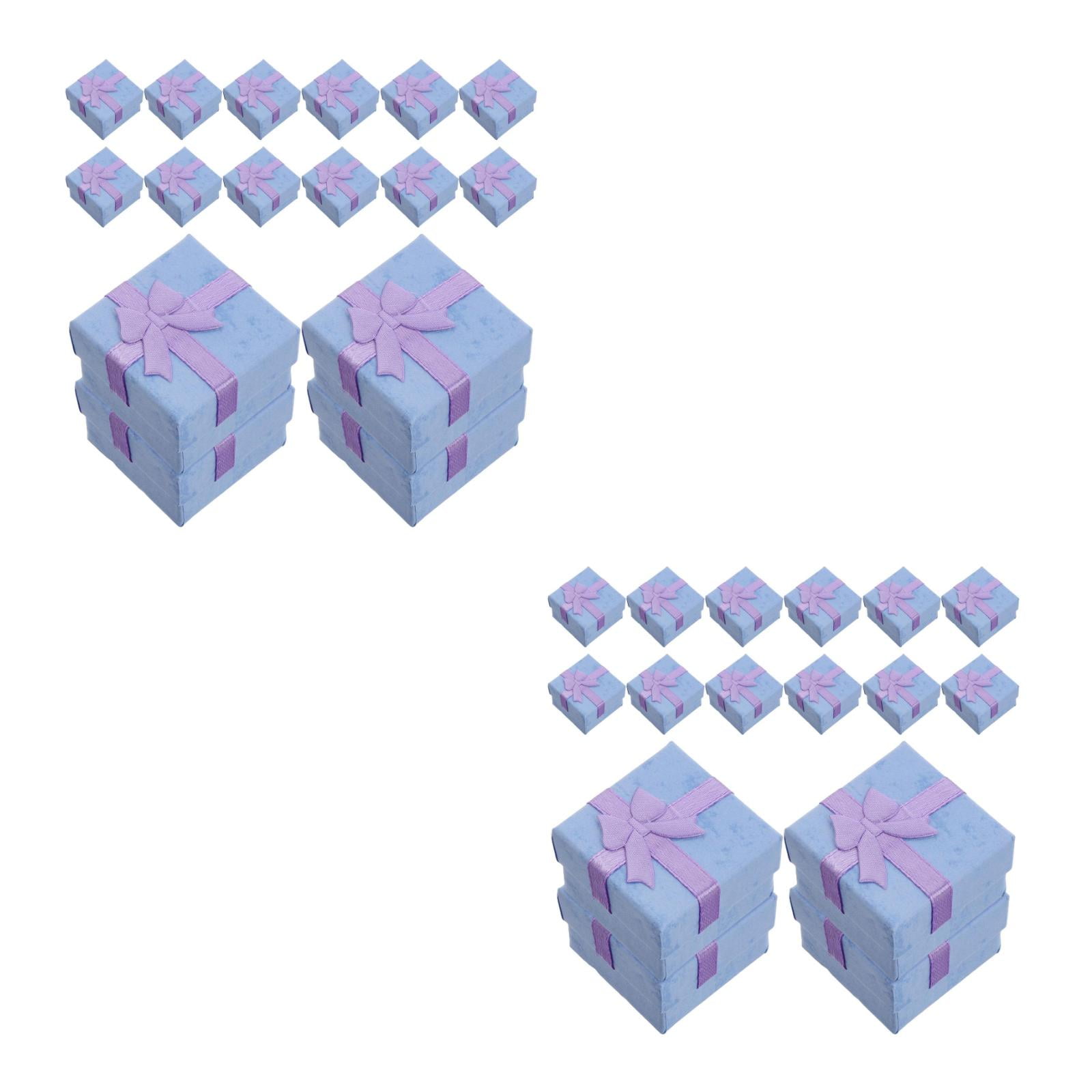 WORGEOUS 48 pcs Lavender Jewelry Box Cardboard Proposal Ring Case ...