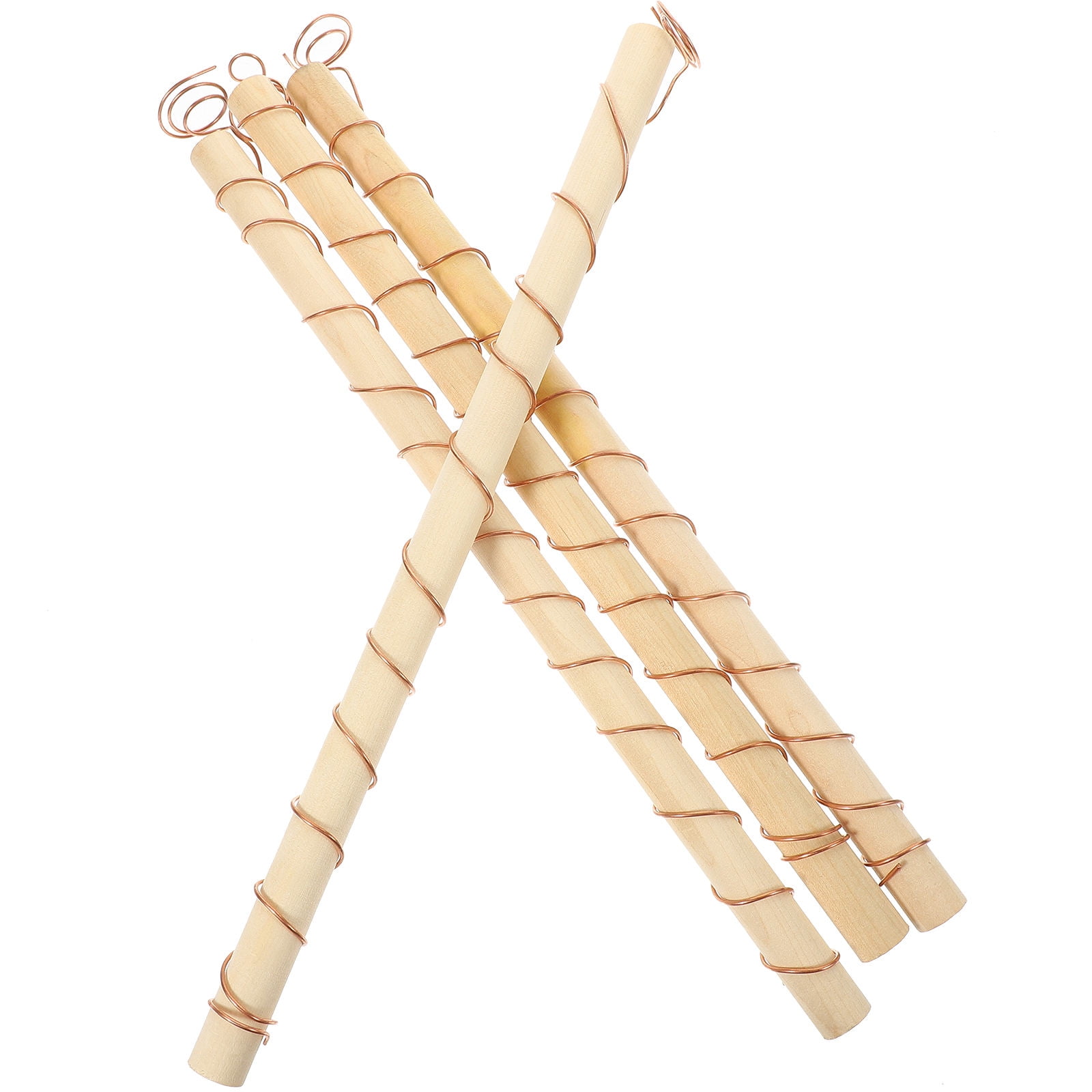 WORGEOUS 4Pcs Coil Antenna Copper Coil Vegetable Antenna Plant Stake ...