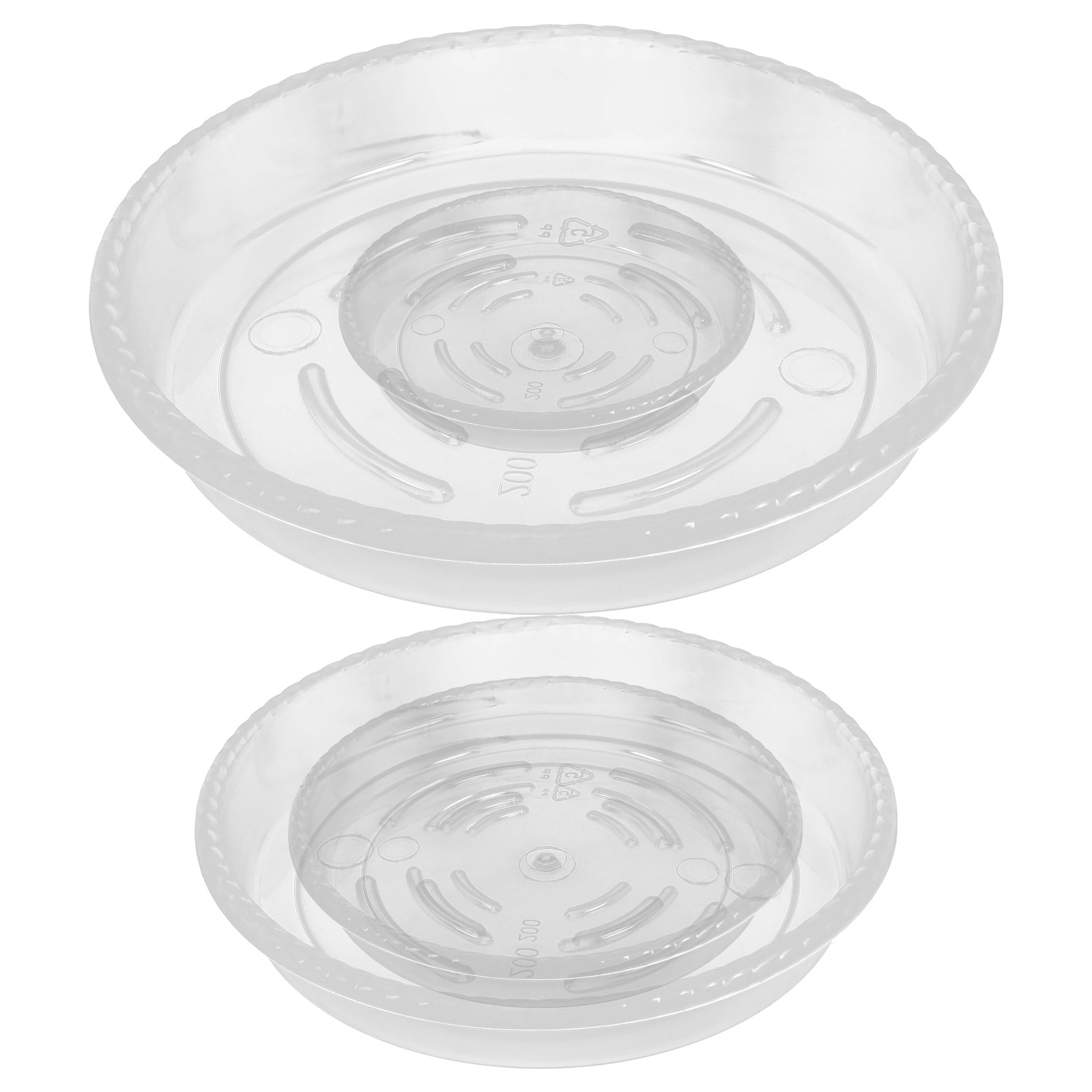 WORGEOUS 4Set Round Plastic Drip Tray Transparent Protect Household ...
