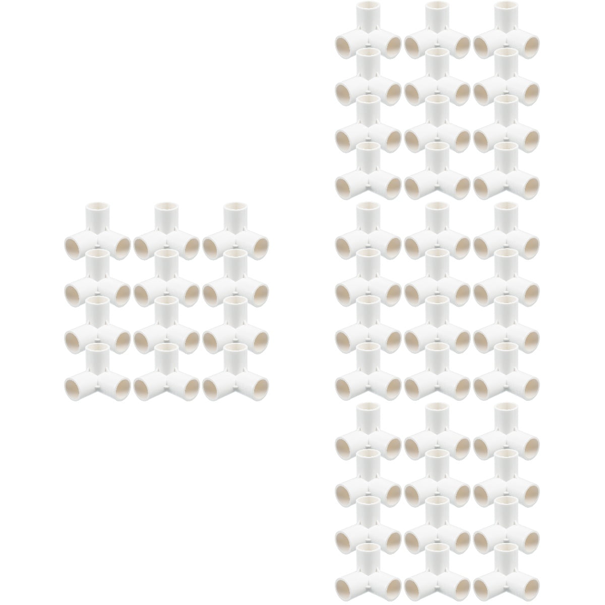 WORGEOUS 4pcs 8 3 Way Elbow Fitting Elbow Corner Side Outlet Tee ...