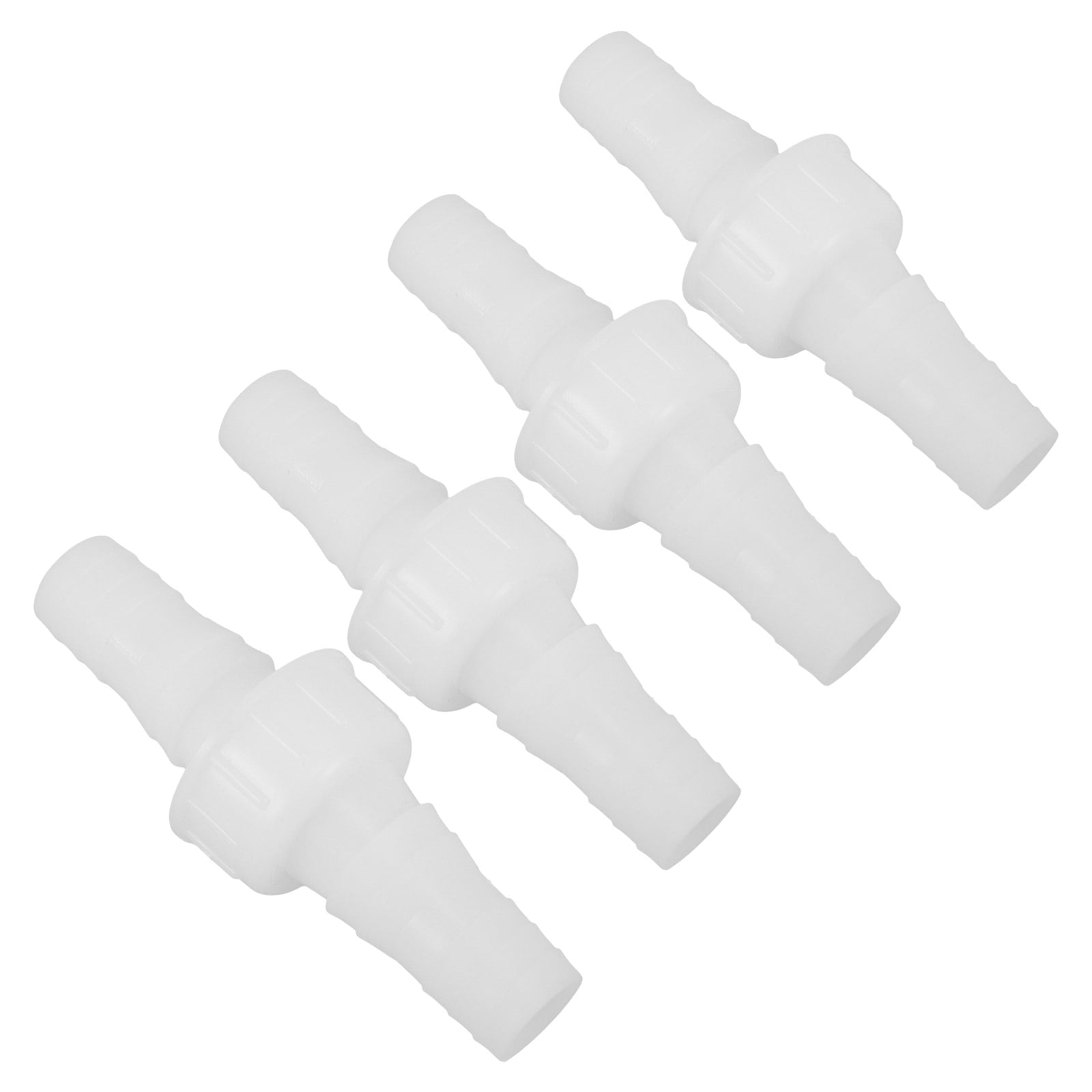 WORGEOUS 4pcs ABS Hose Barb Fitting Coupler White Female Thread Pipe ...
