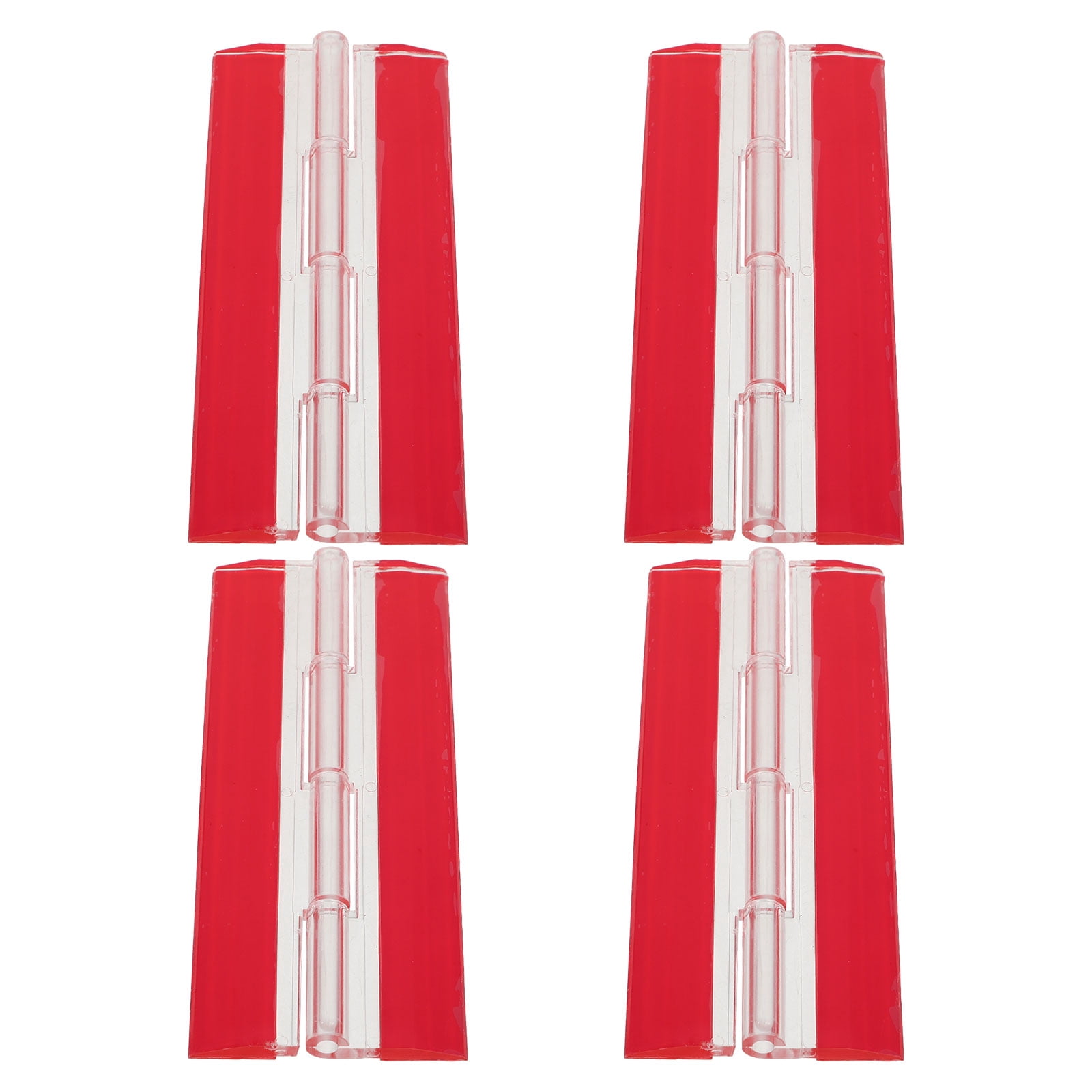 WORGEOUS 4pcs Acrylic Self Adhesive Hinges Transparent No-Drill Folding ...