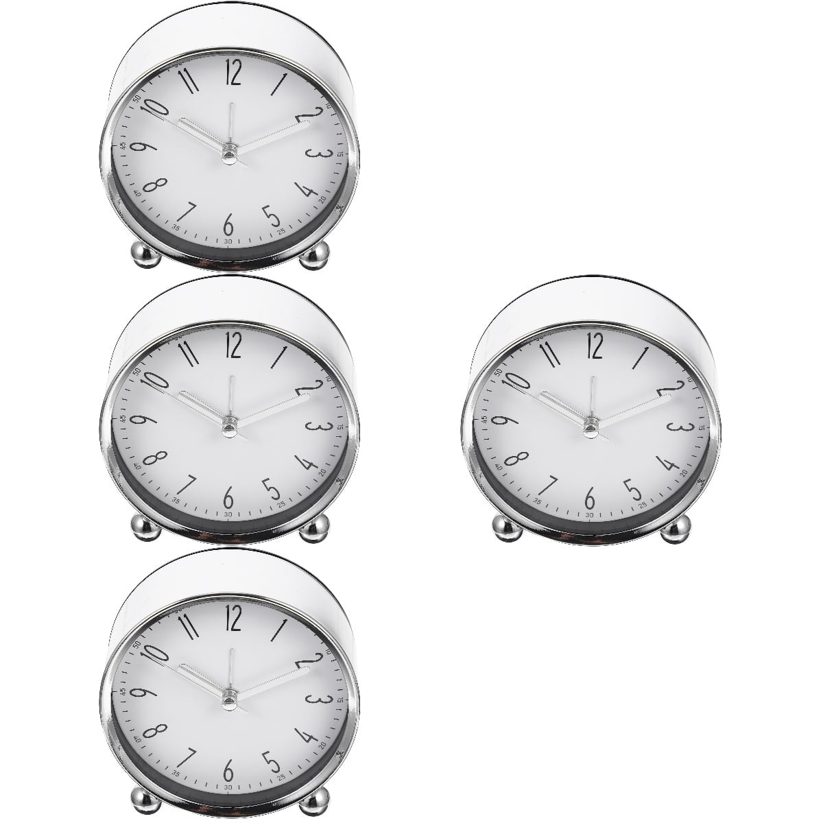 WORGEOUS 4pcs Alarm Clock Battery Operated Loud Alarm Clock Bedroom ...